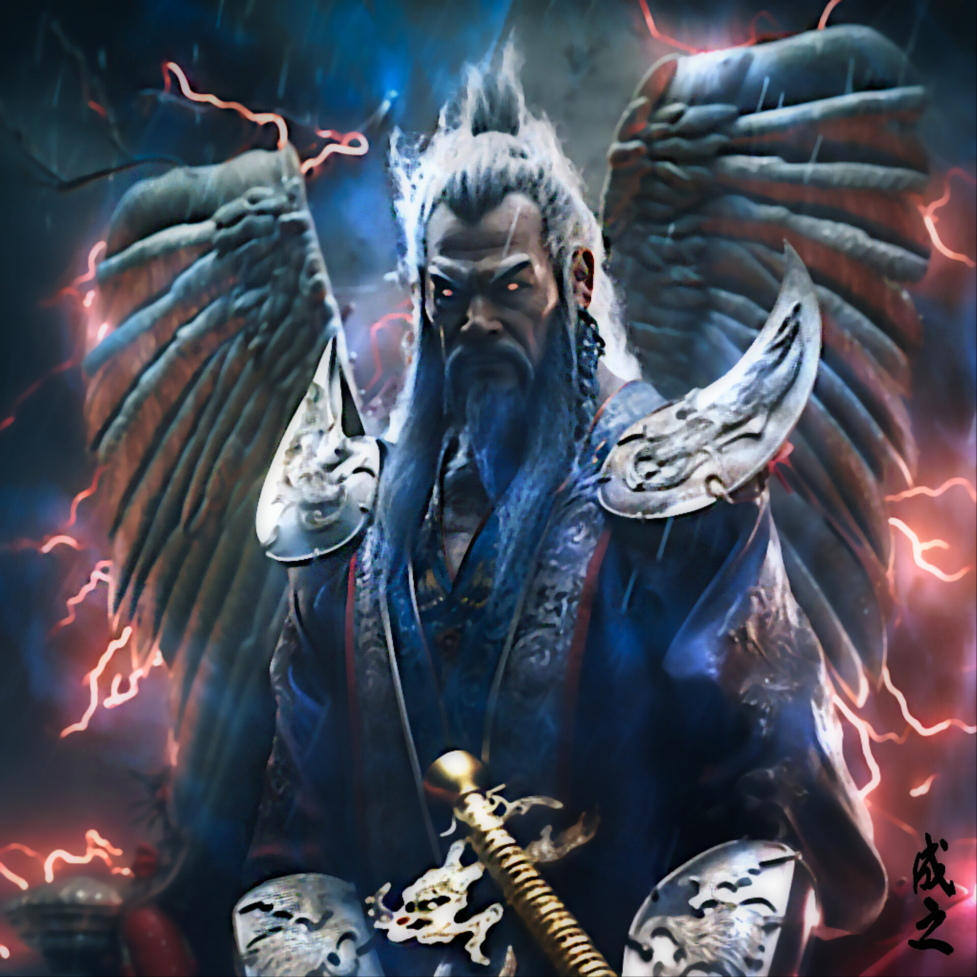 ArtStation - Takemikazuchi ( One of the Japanese three gods of war )