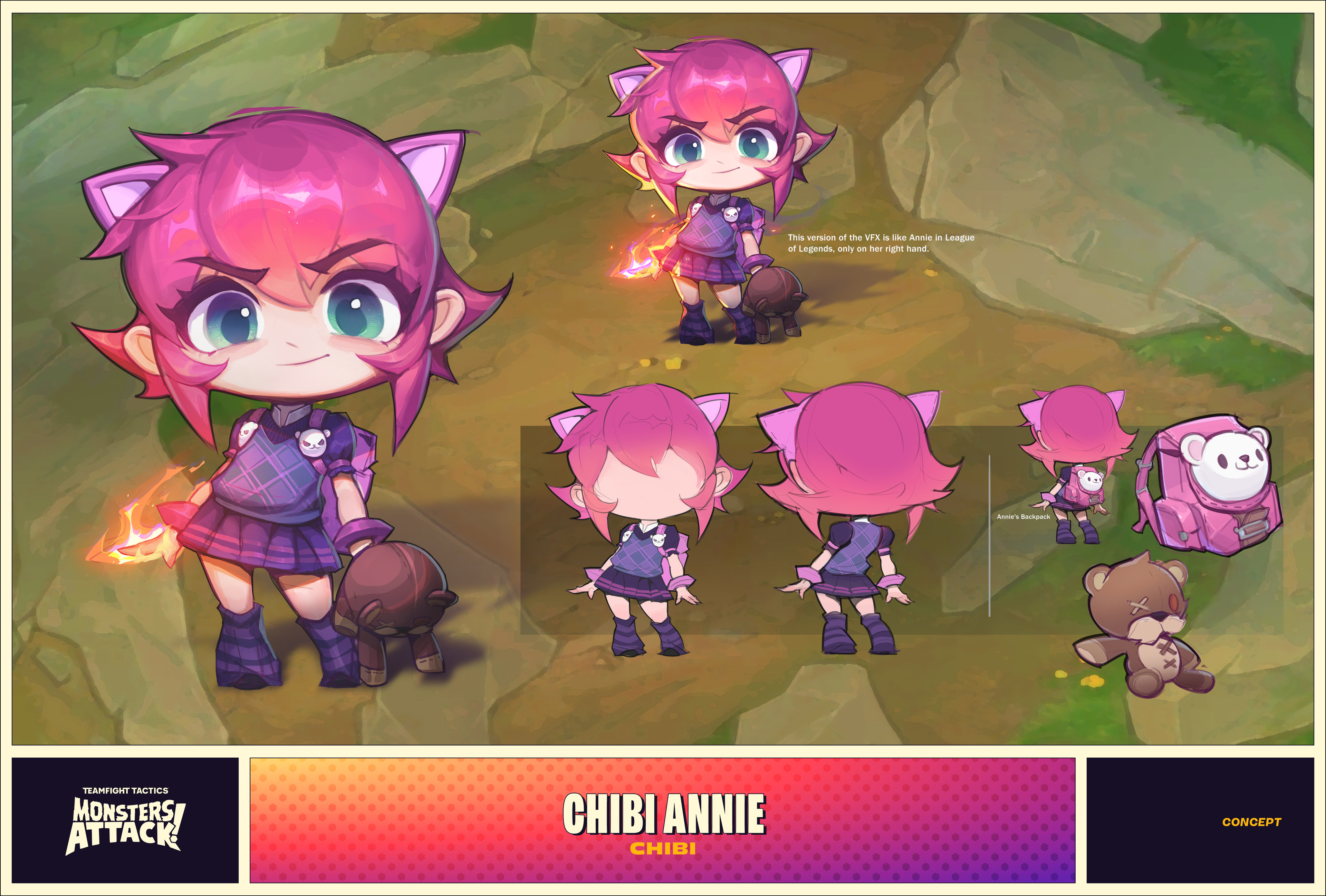 Kudos Productions - Teamfight Tactics | Set8 Monsters Attack | Chibi Annie & Boom
