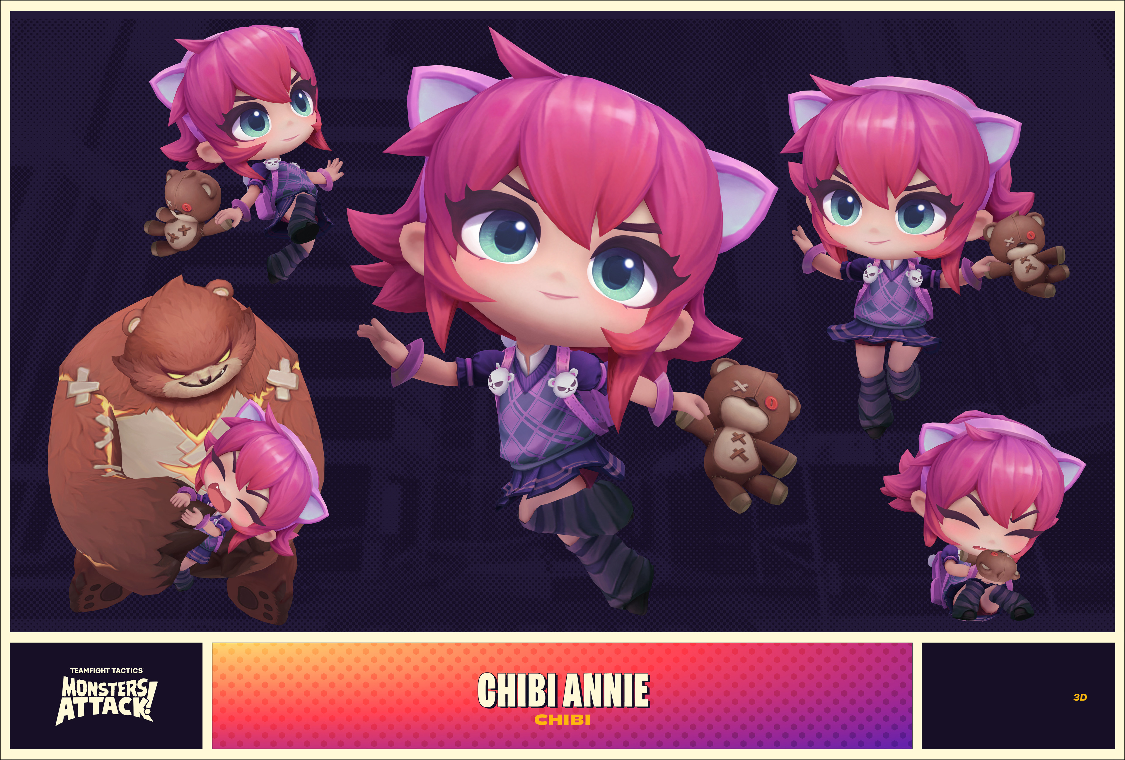 Kudos Productions - Teamfight Tactics | Set8 Monsters Attack | Chibi Annie & Boom