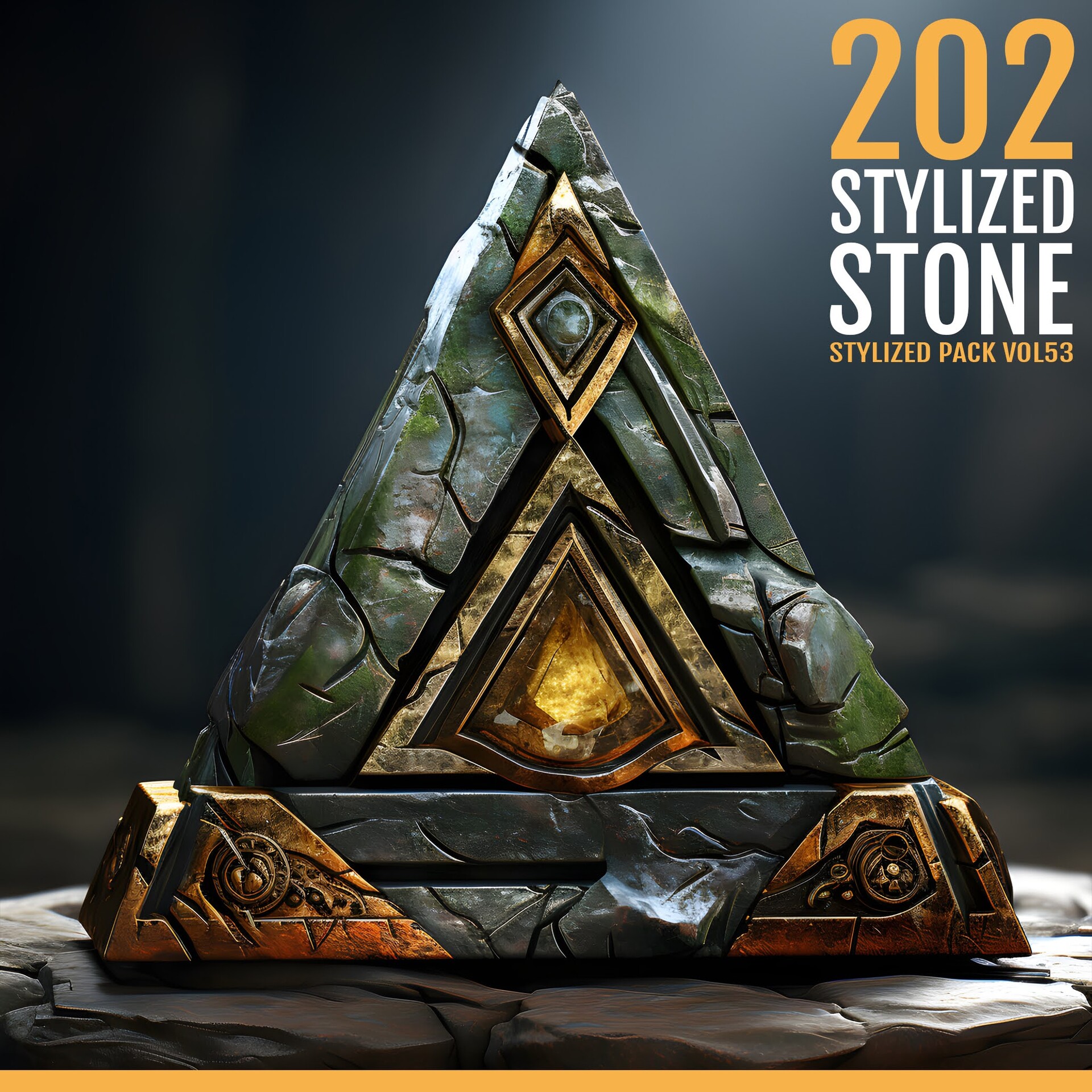 ArtStation - 202 Stylized Stone VOL53