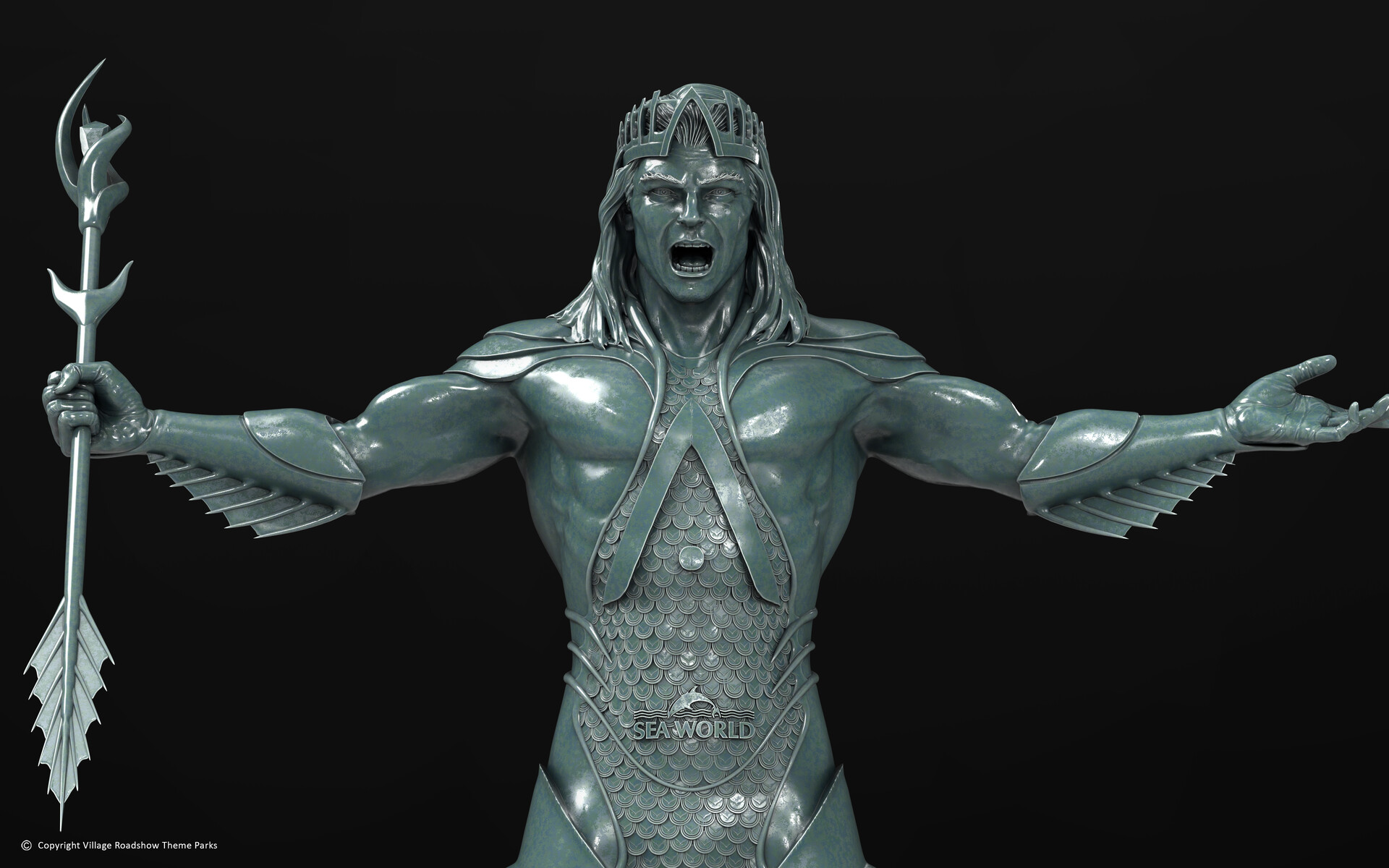 ArtStation - Atlantean King Statue - Seaworld 2022