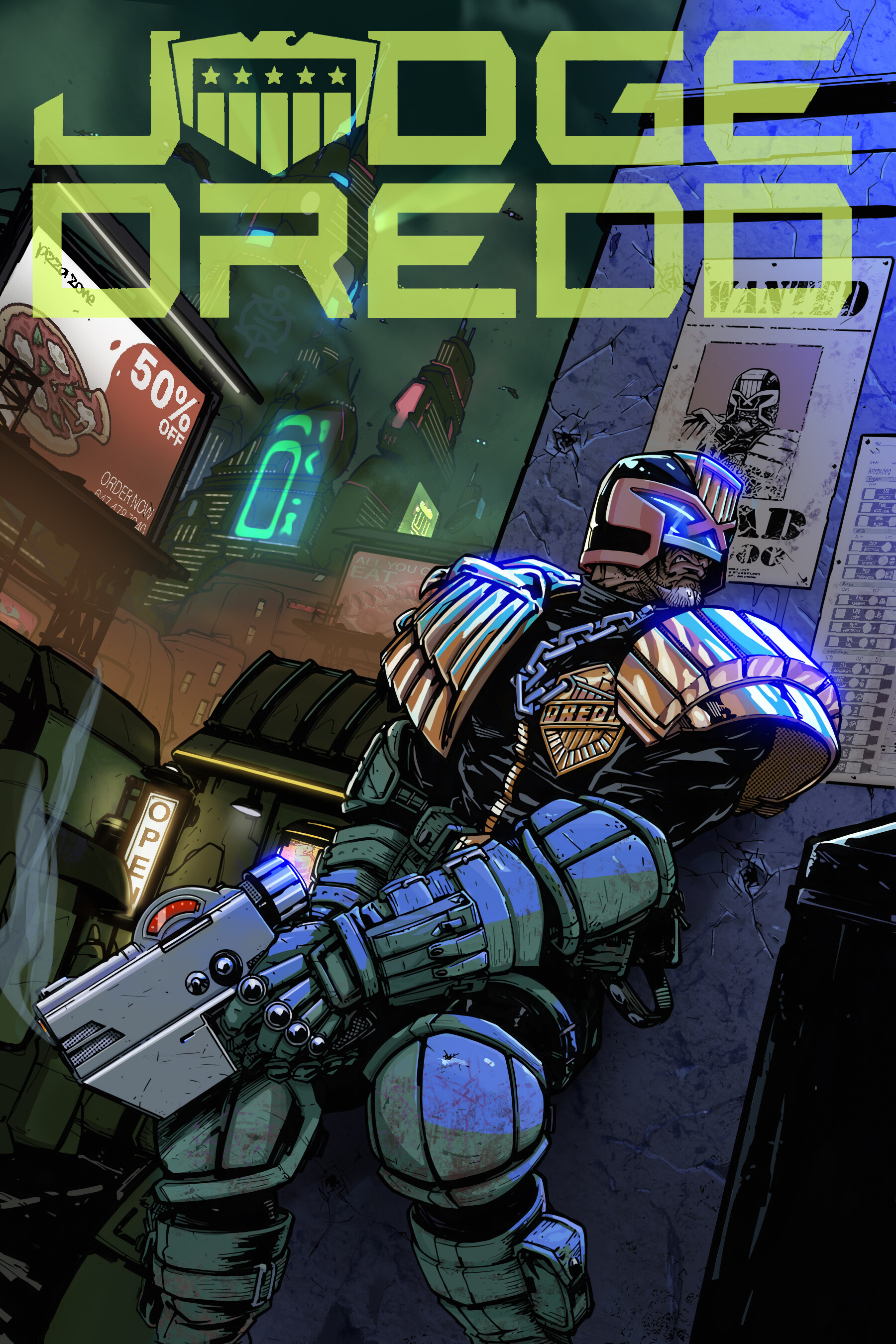 ArtStation - Coloring a comic book page