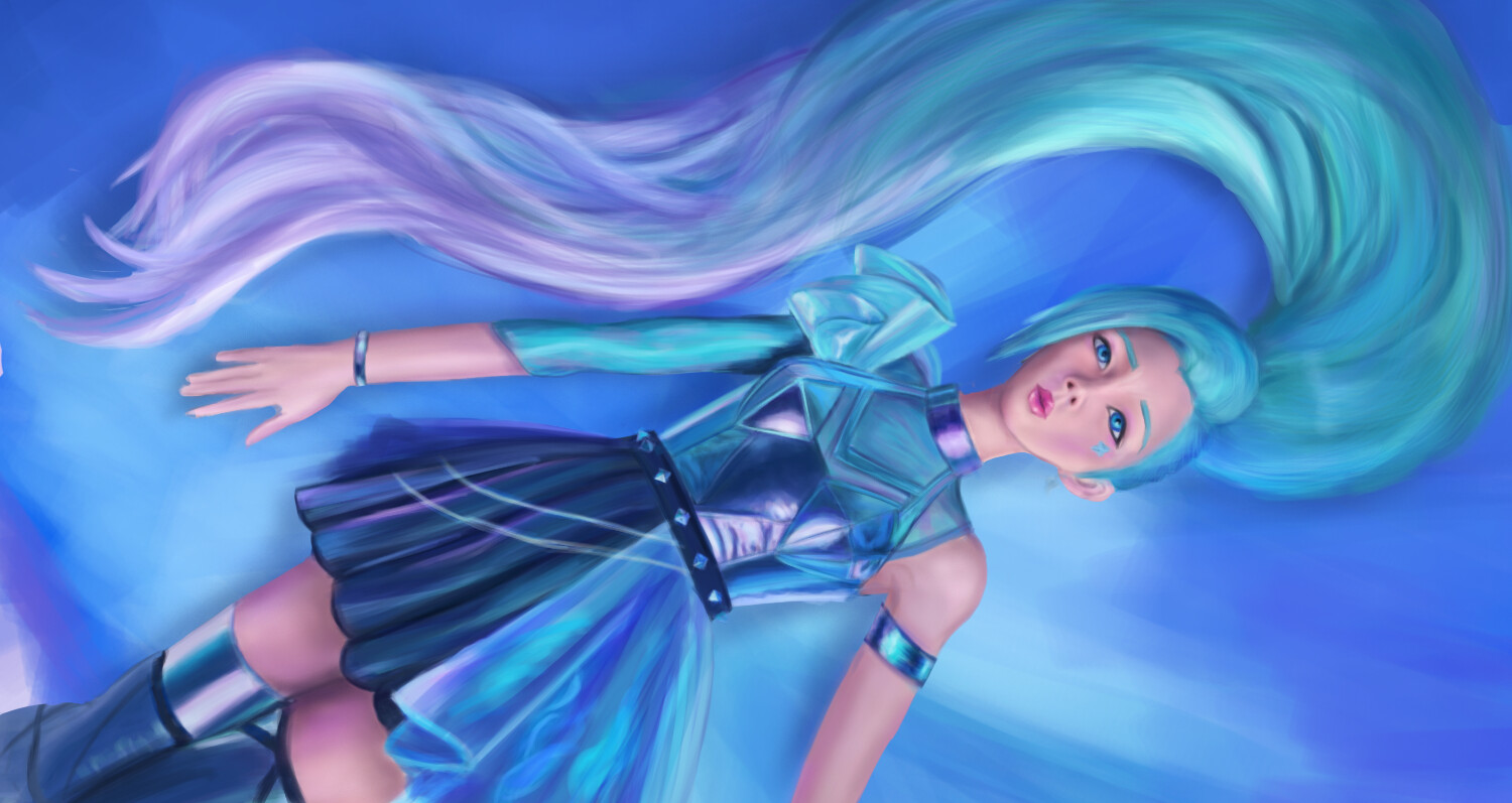 ArtStation - Seraphine drawing