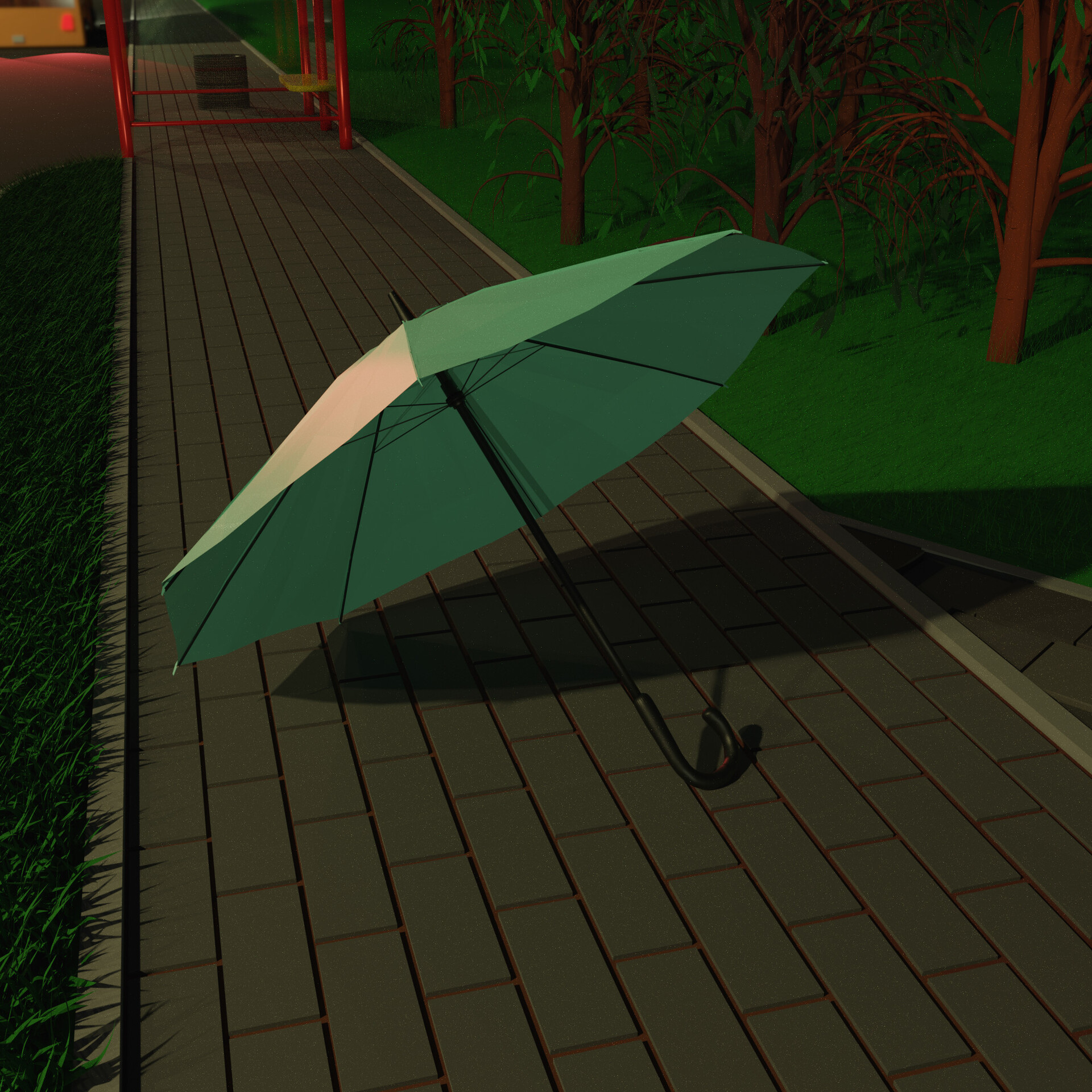 ArtStation - lost umbrella