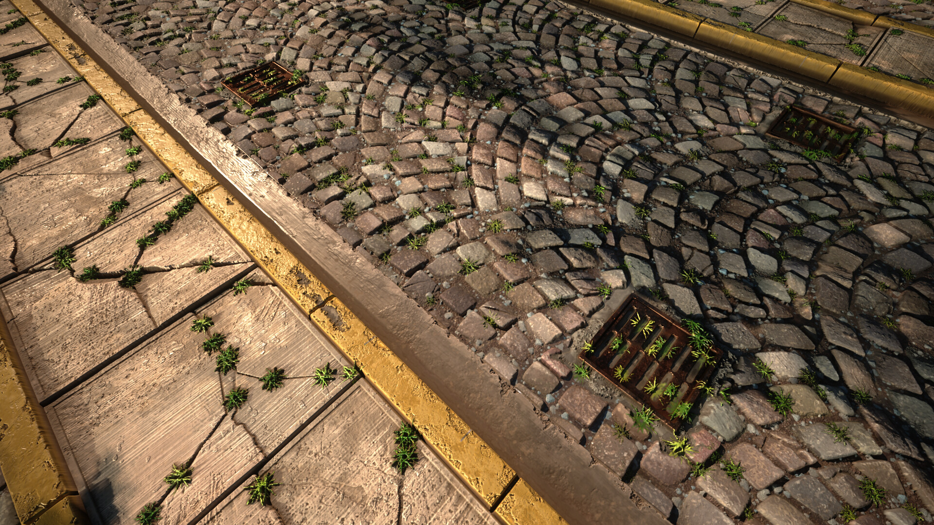ArtStation - A Cobblestone Street