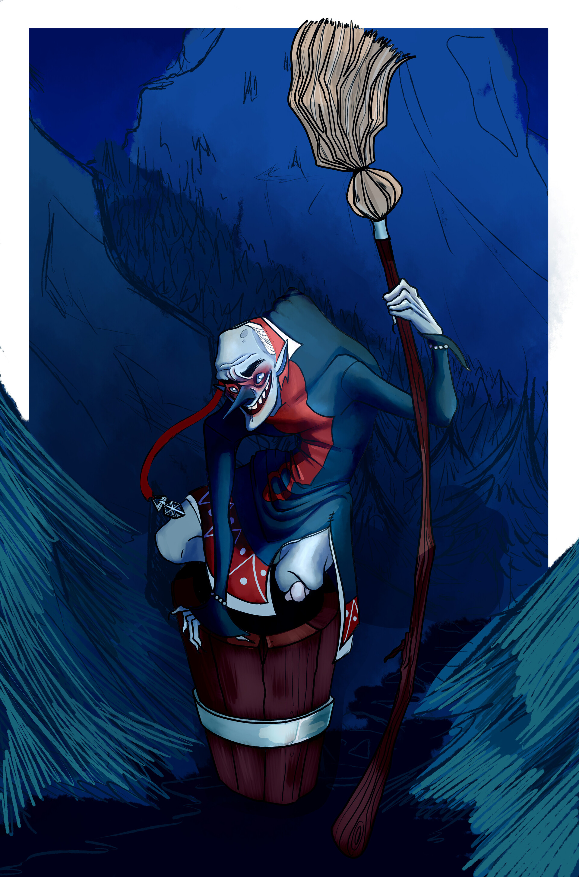 ArtStation - Character design for Baba Yaga