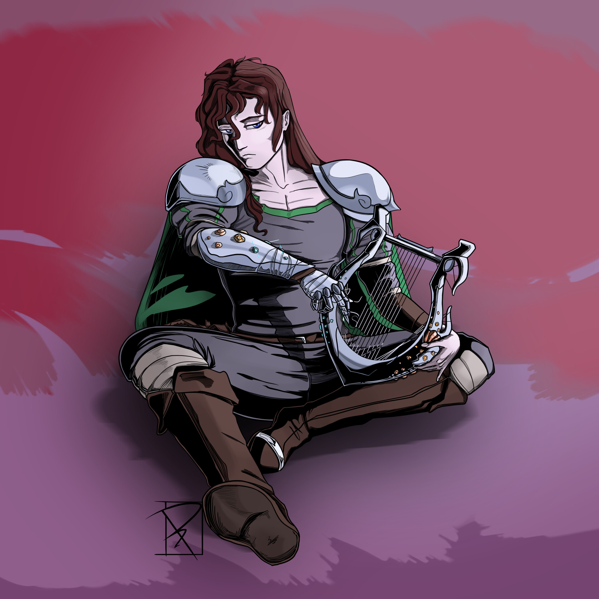 ArtStation - Ozan, vampire bard