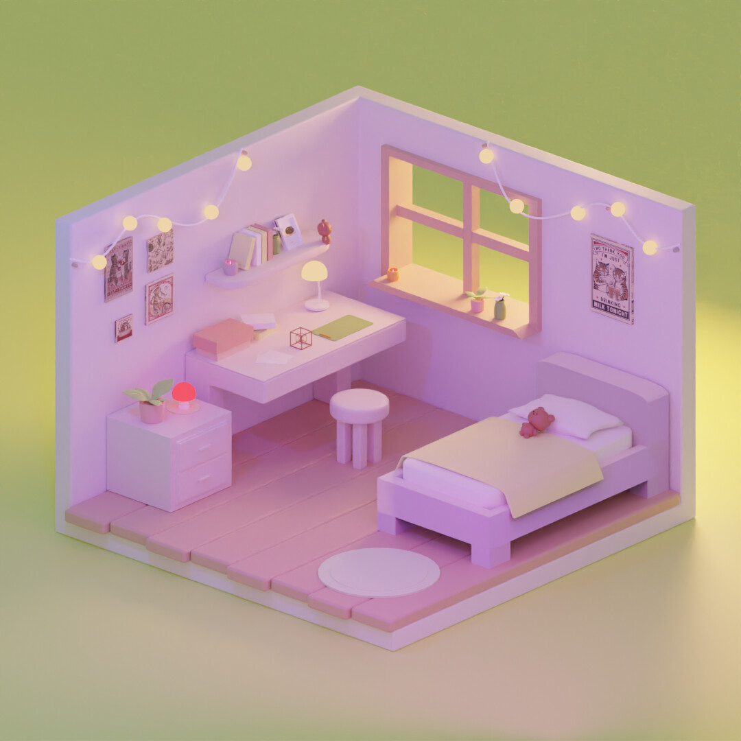 ArtStation - Cute room v2