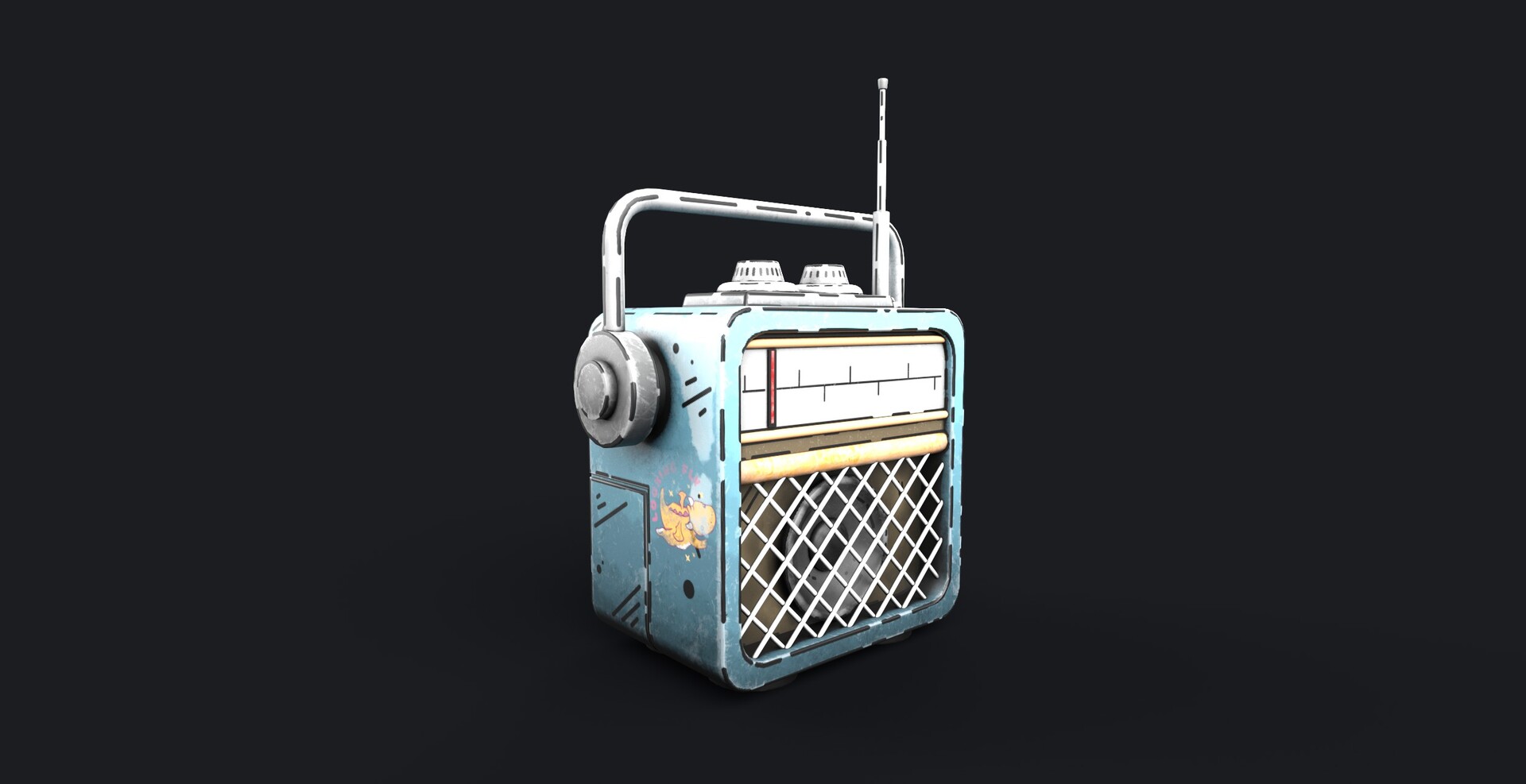 ArtStation - Handpainted Radio