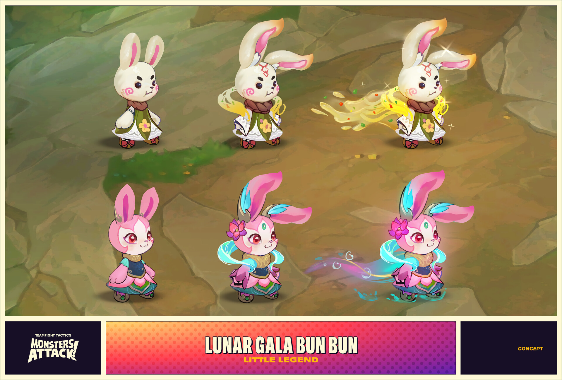 Kudos Productions - Teamfight Tactics | Set8 Monsters Attack | Lunar Gala Bun Bun