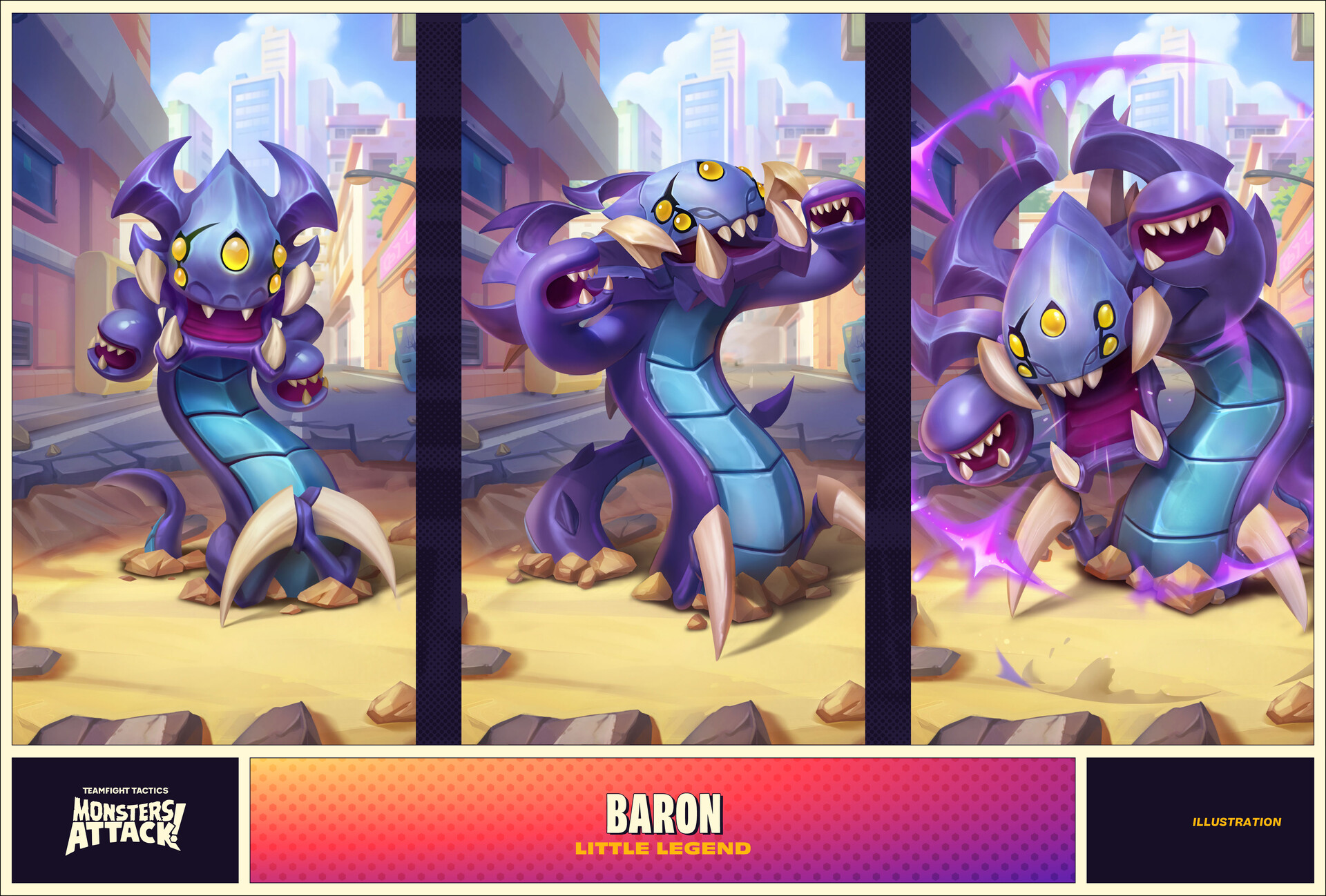 Kudos Productions - Teamfight Tactics | Set8 Monsters Attack | Baron & Boom