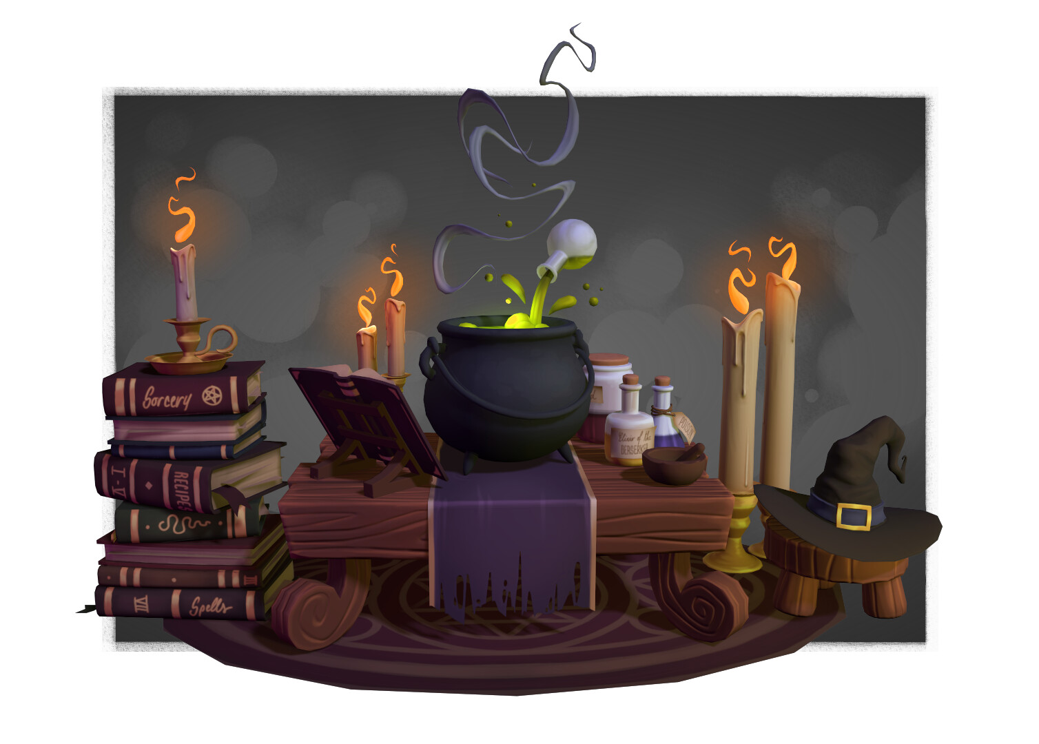 ArtStation - Witch laboratory - Magic potion recipe