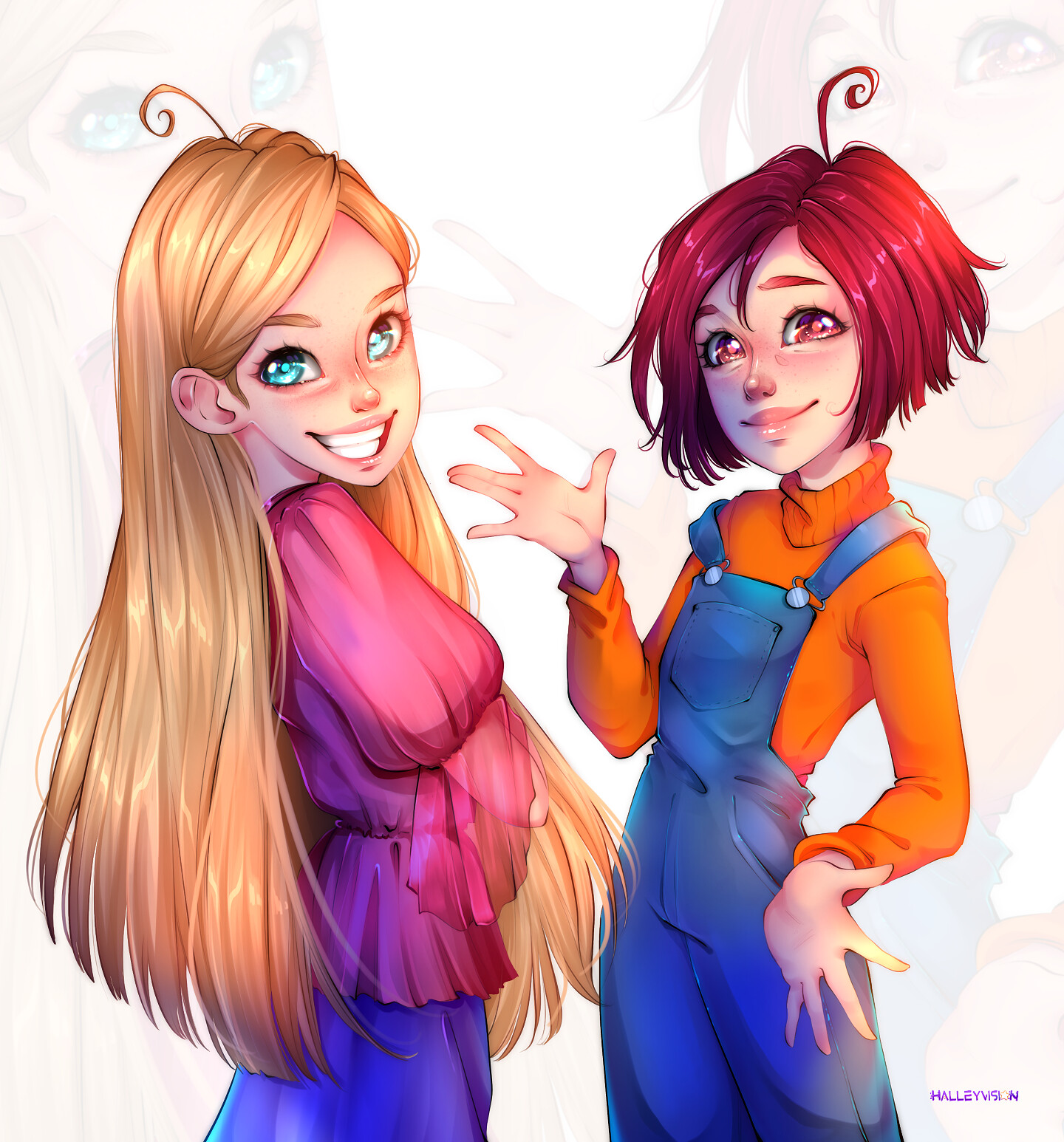 ArtStation - Cornelia & Will Fanart - from W.i.t.c.h.