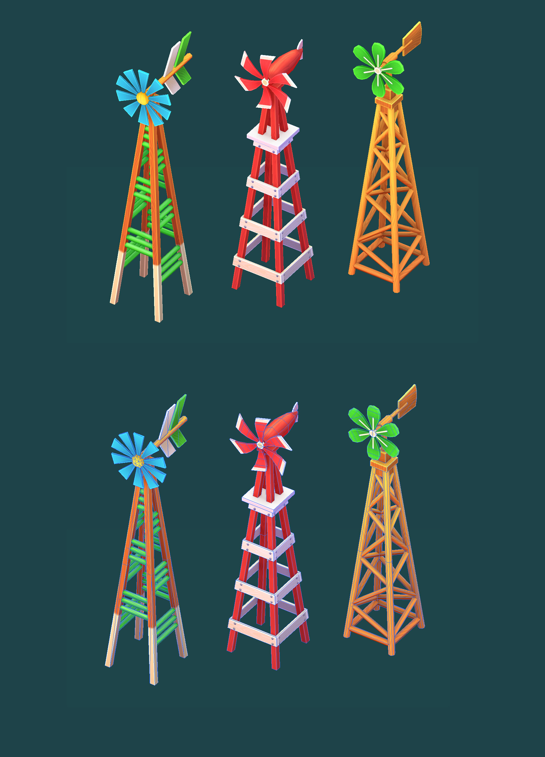 ArtStation - Windmills Stylized