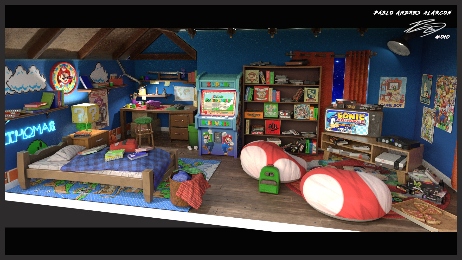 ArtStation - ROOM CARTOON 3DS MAX