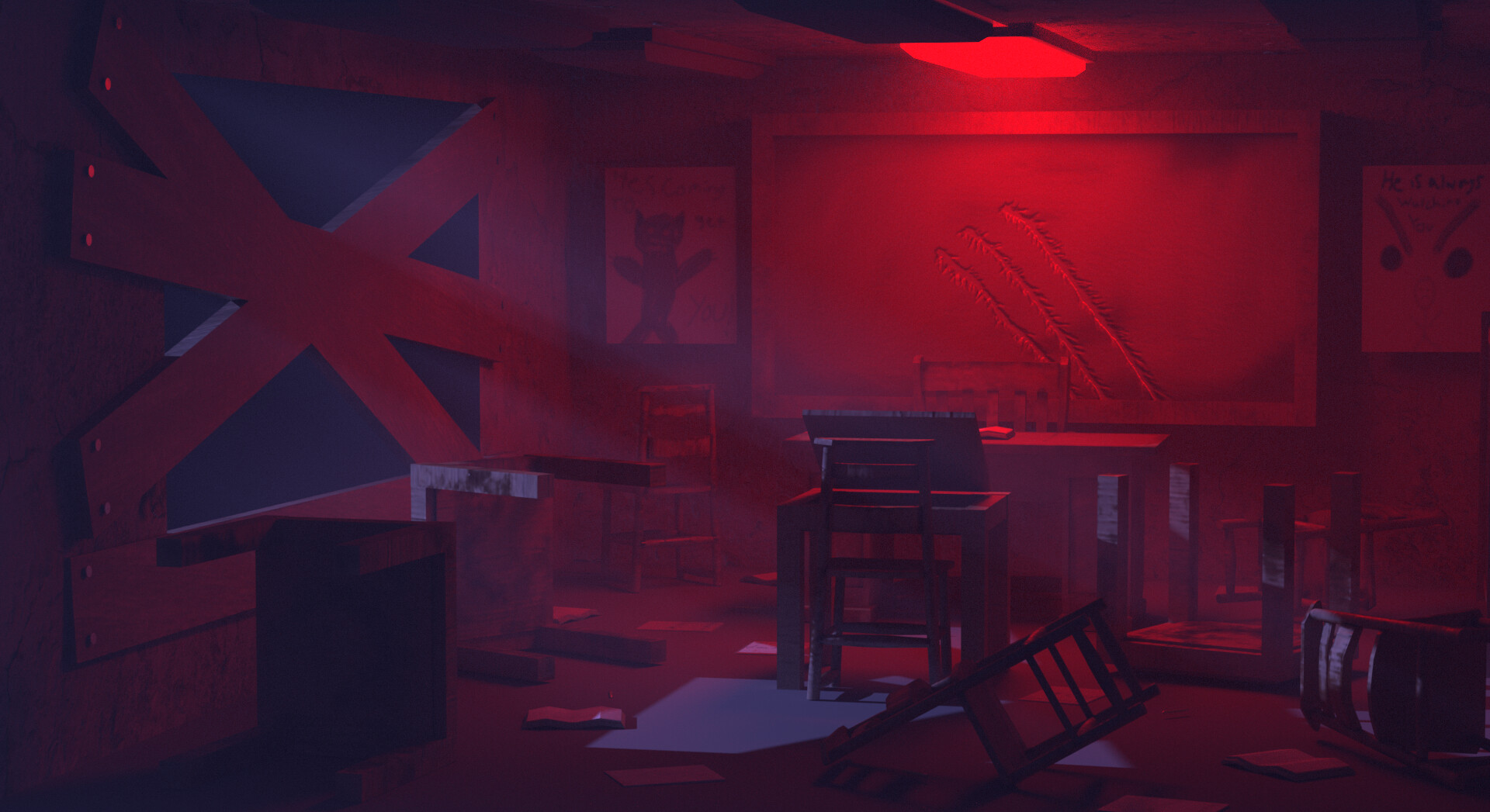ArtStation - Haunted Classroom