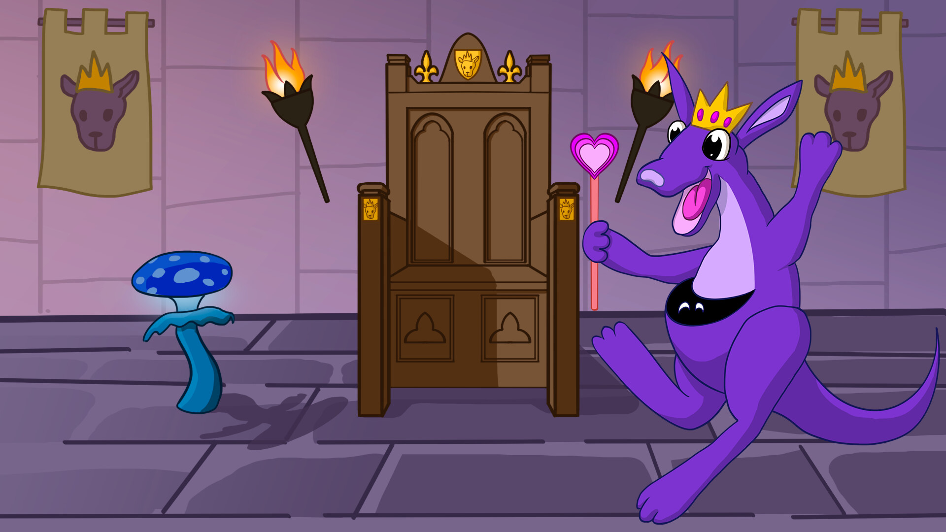 ArtStation - Queen Bouncelia (Garten of Banban) cartoon style