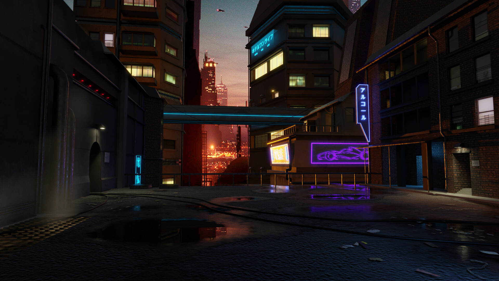 ArtStation - Cyberpunk street