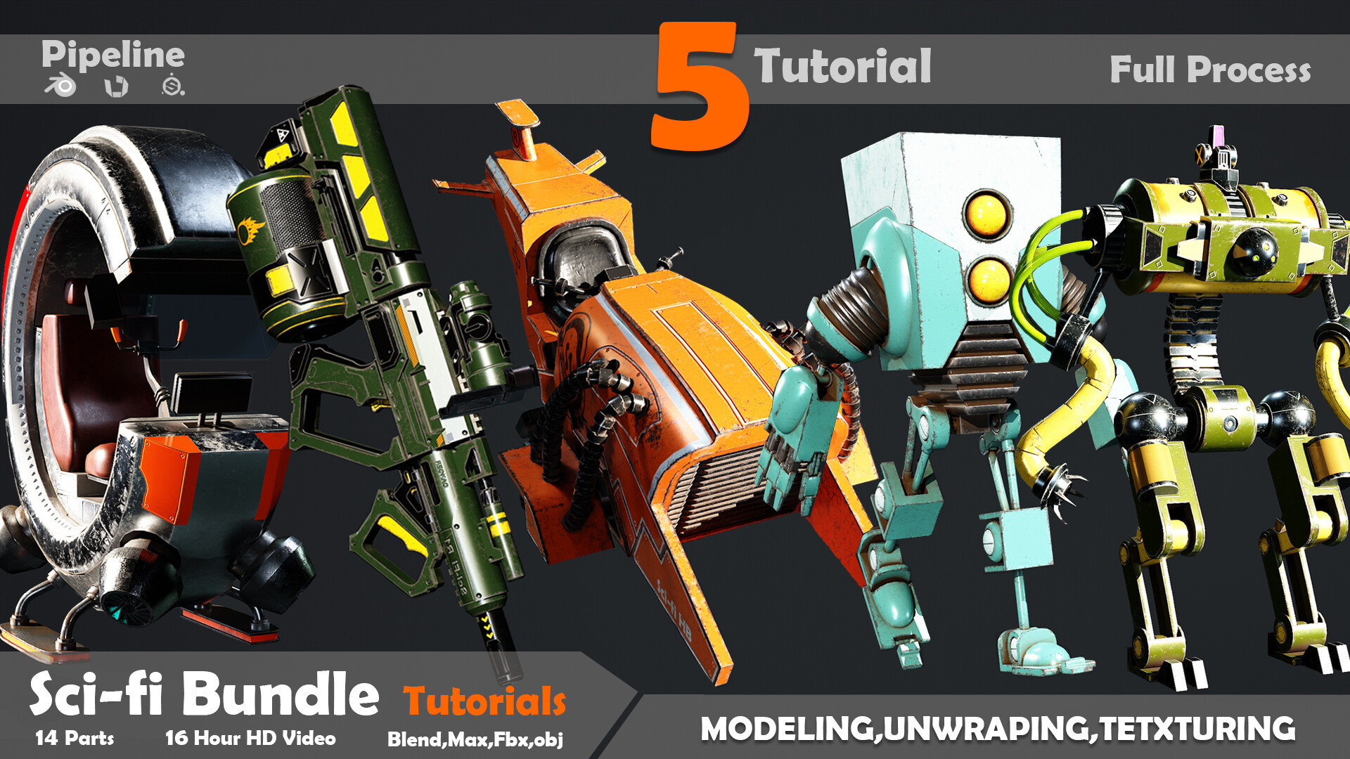 ArtStation - Sci-fi Bundle Tutorials