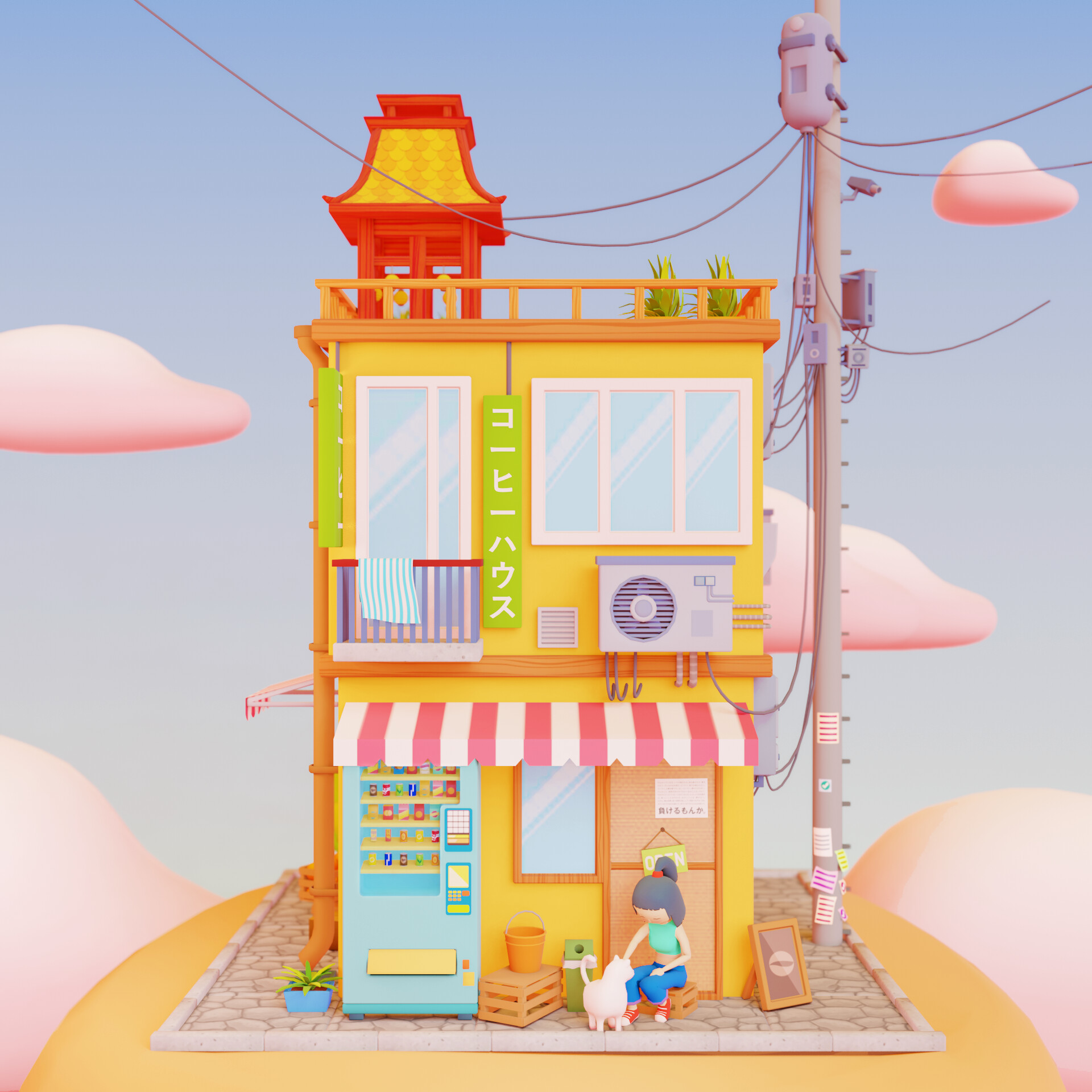 ArtStation - Japanese Building