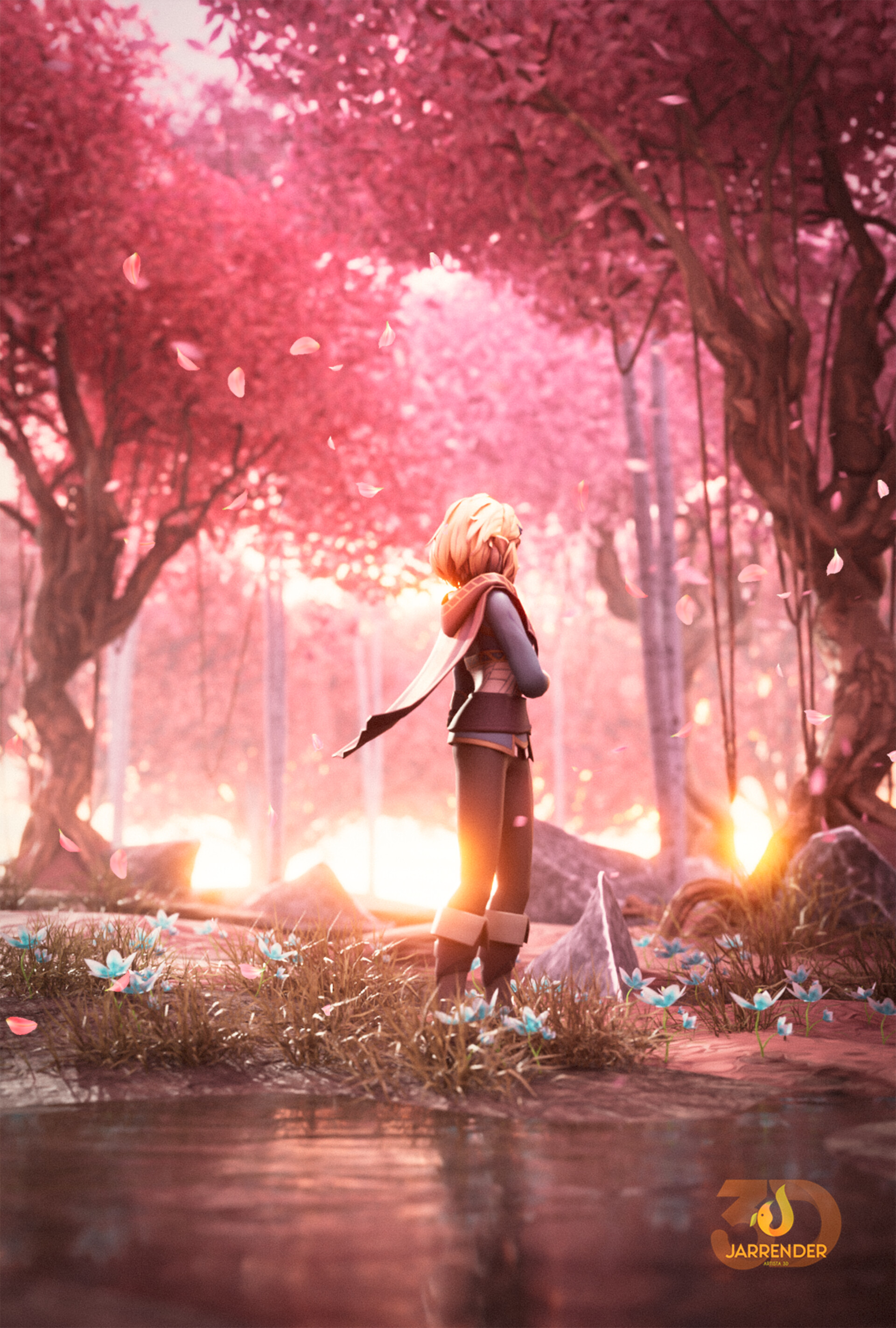 ArtStation - Zelda In A Forest