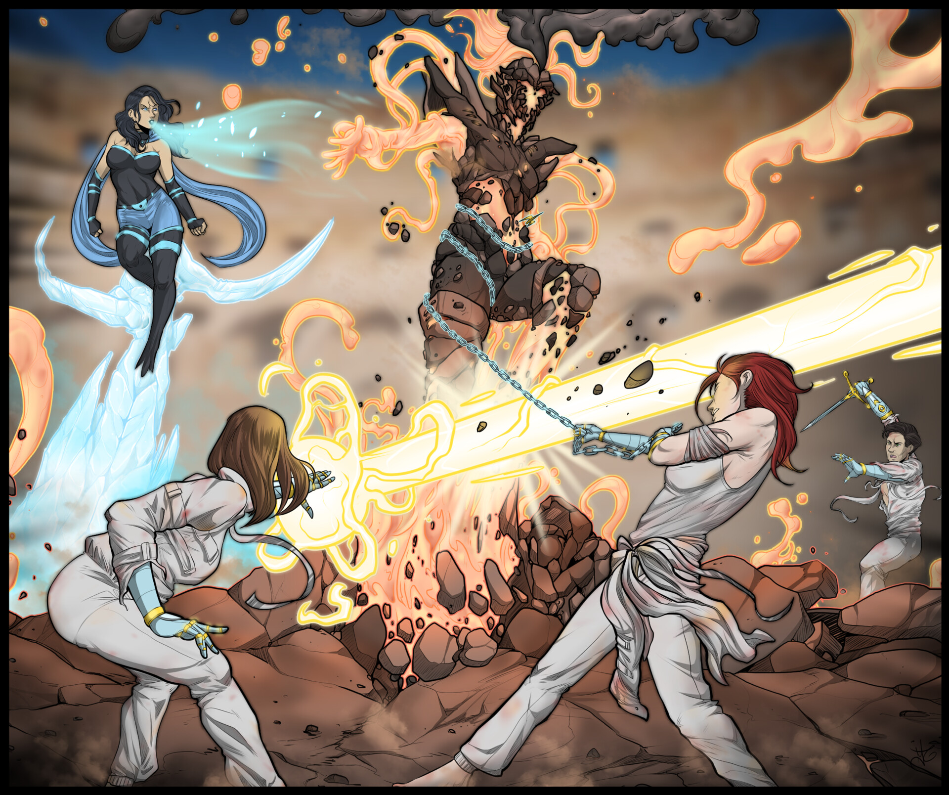 ArtStation - TLP - Fighting a Nemesis