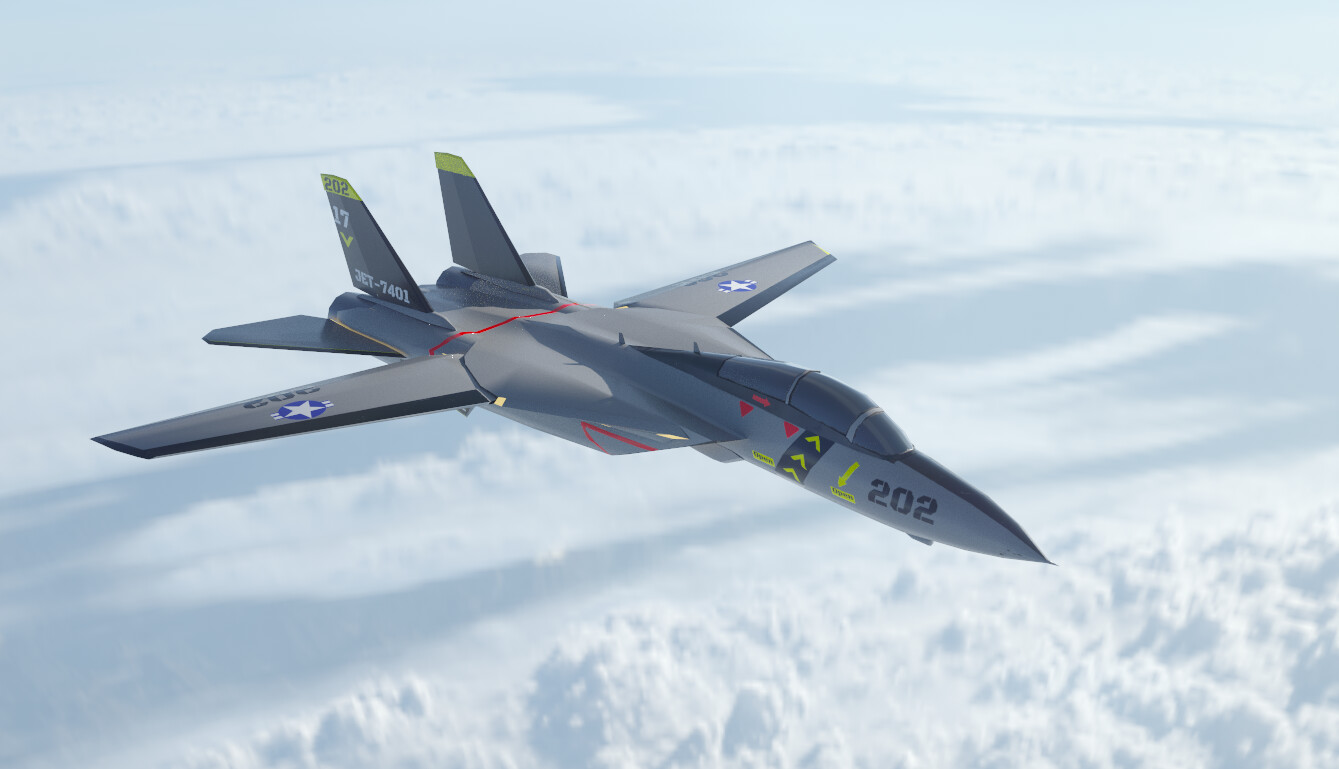 ArtStation - Jets #2 Low Poly