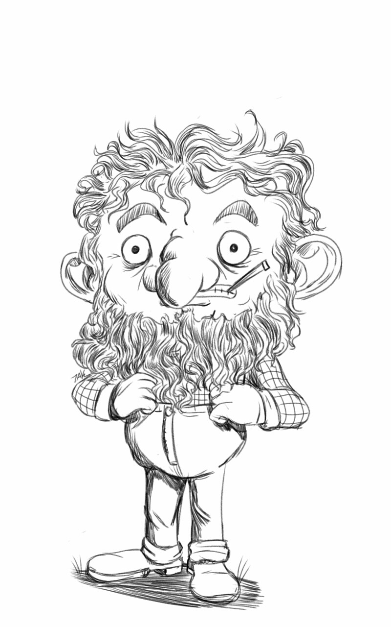 ArtStation - Daily Sketch: Uncle Norm