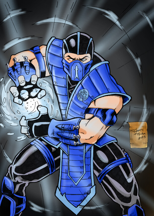 ArtStation - sub zero mortal kombat