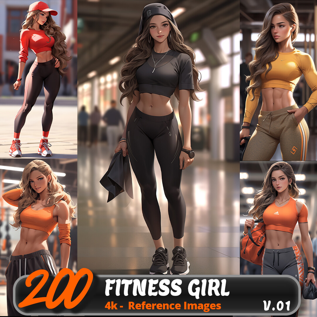 ArtStation - FITNESS GIRL VOL. 01/ 4K/ Reference Image