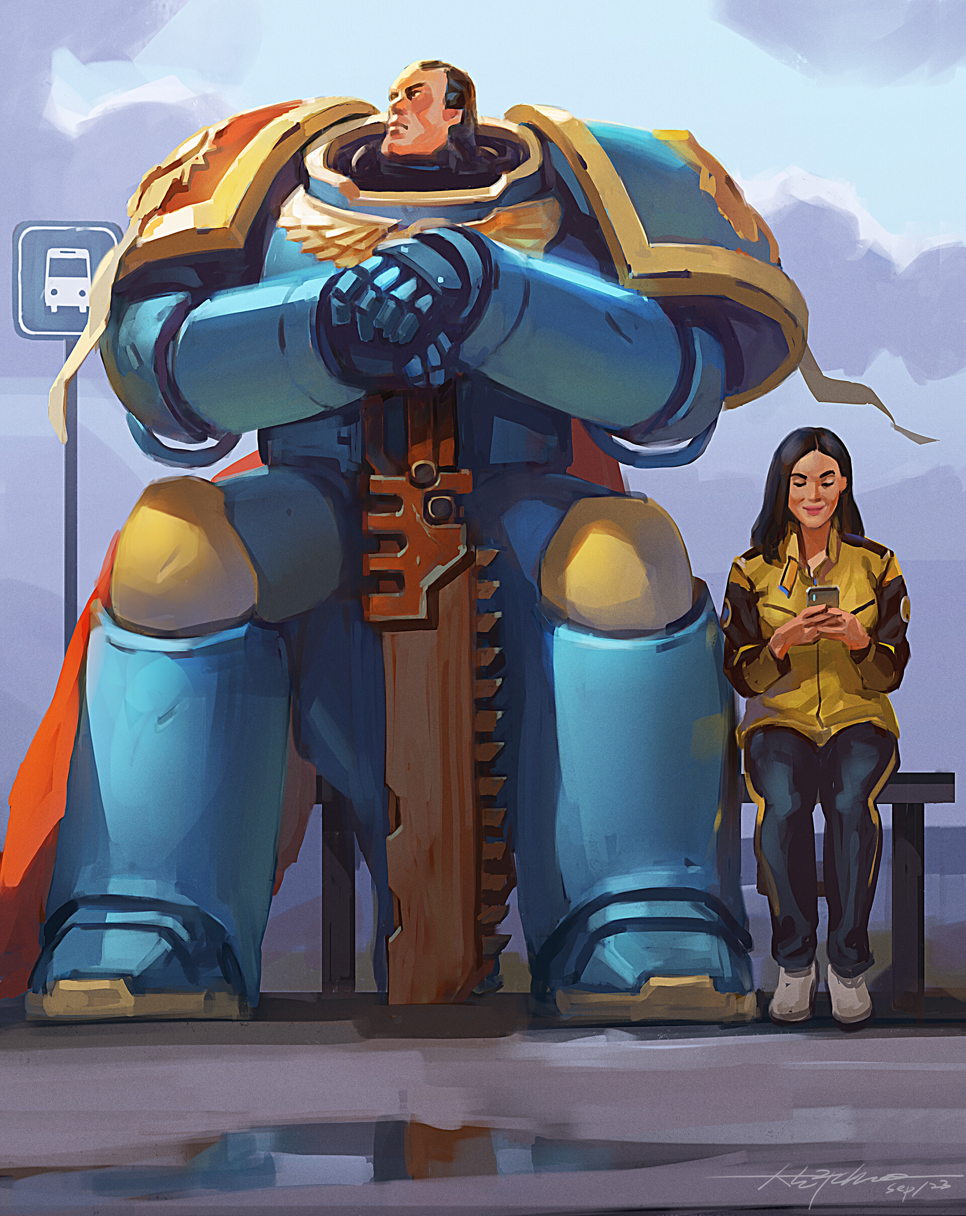 ArtStation - b_us station