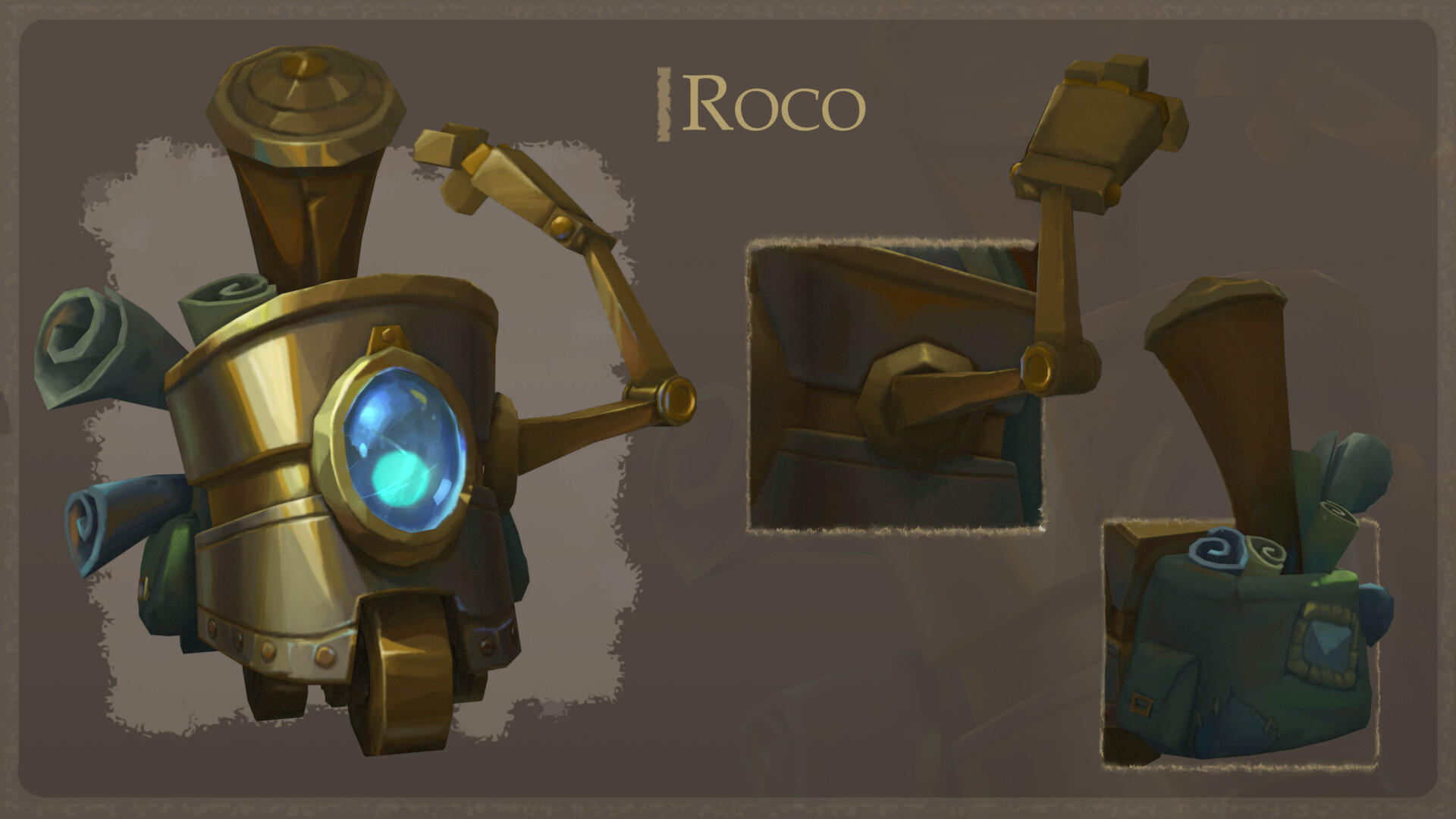 Alvaro Villanueva Lopez - Roco Arcane Robot and Boxes - Stylized ...