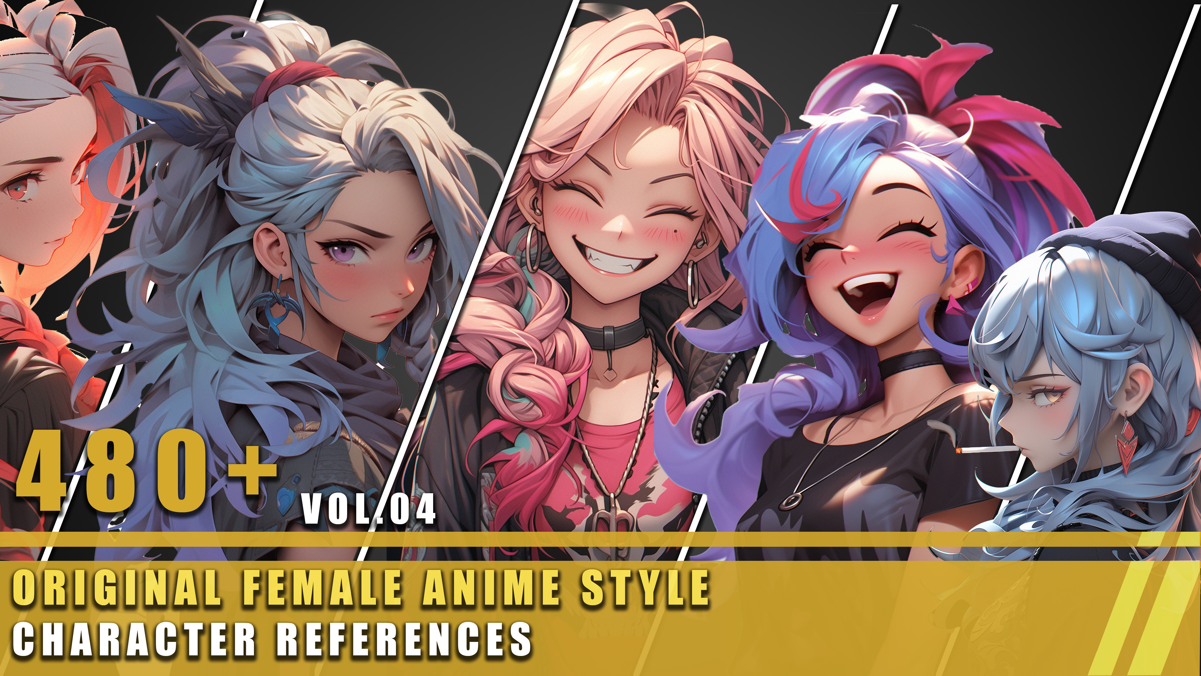 WaterLaw's Studio - 480+ Original Female Anime Style - Character ...