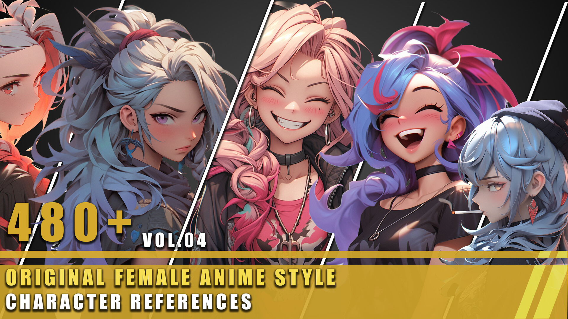 WaterLaw's Studio - 480+ Original Female Anime Style - Character ...