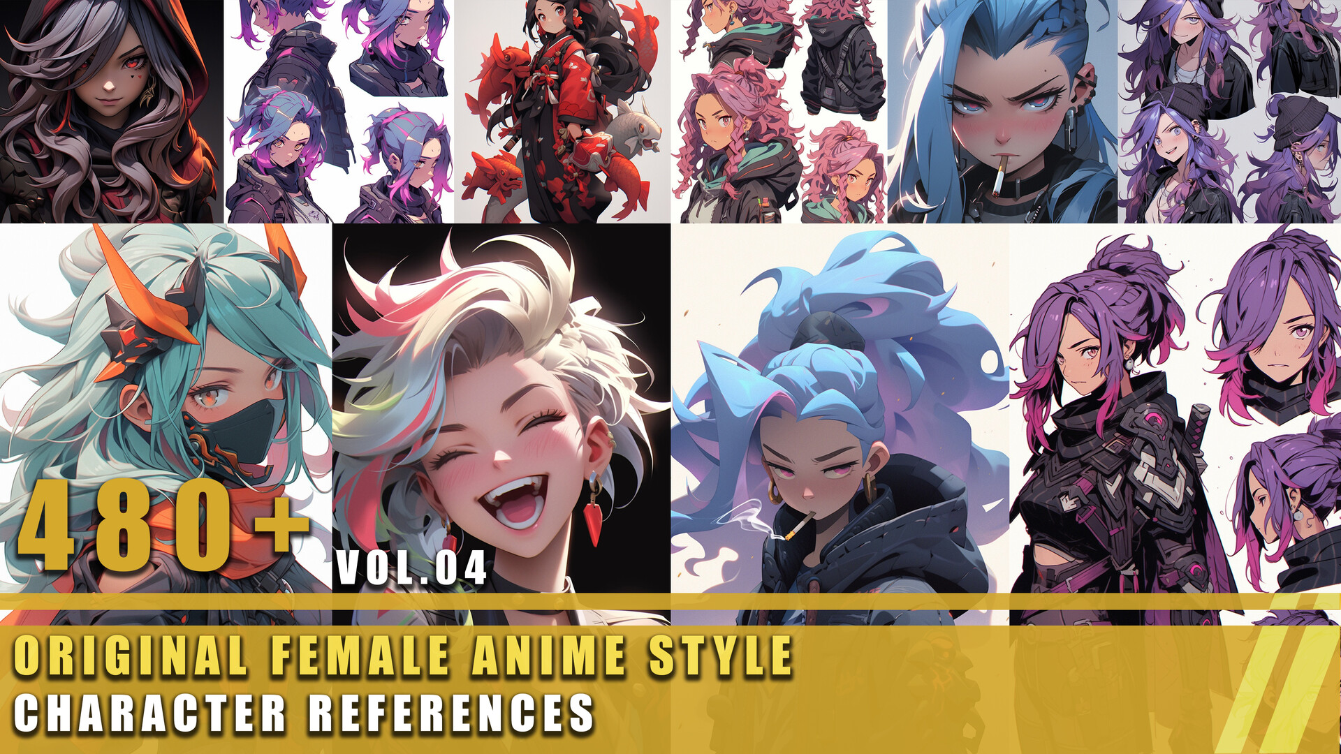 WaterLaw's Studio - 480+ Original Female Anime Style - Character ...