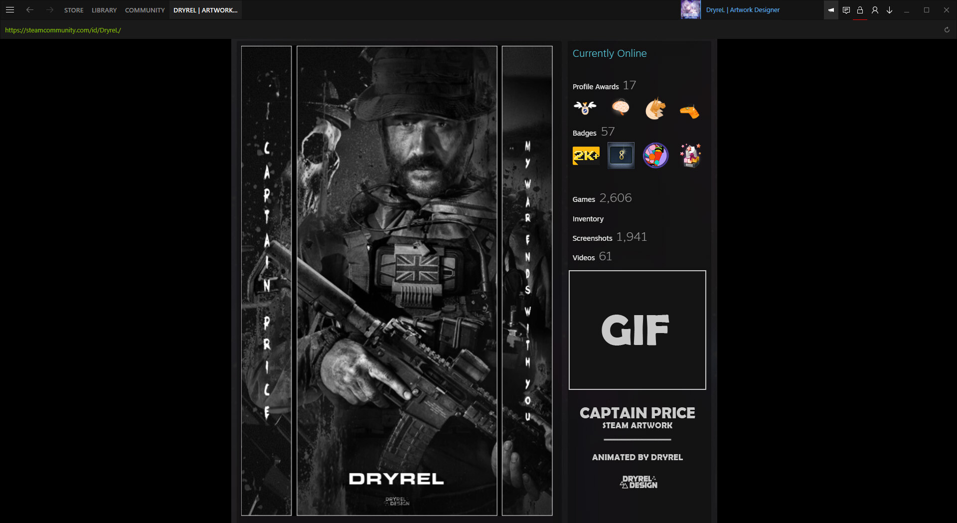 ArtStation - Captain Price (COD:MW2) | Animated Steam Artwork