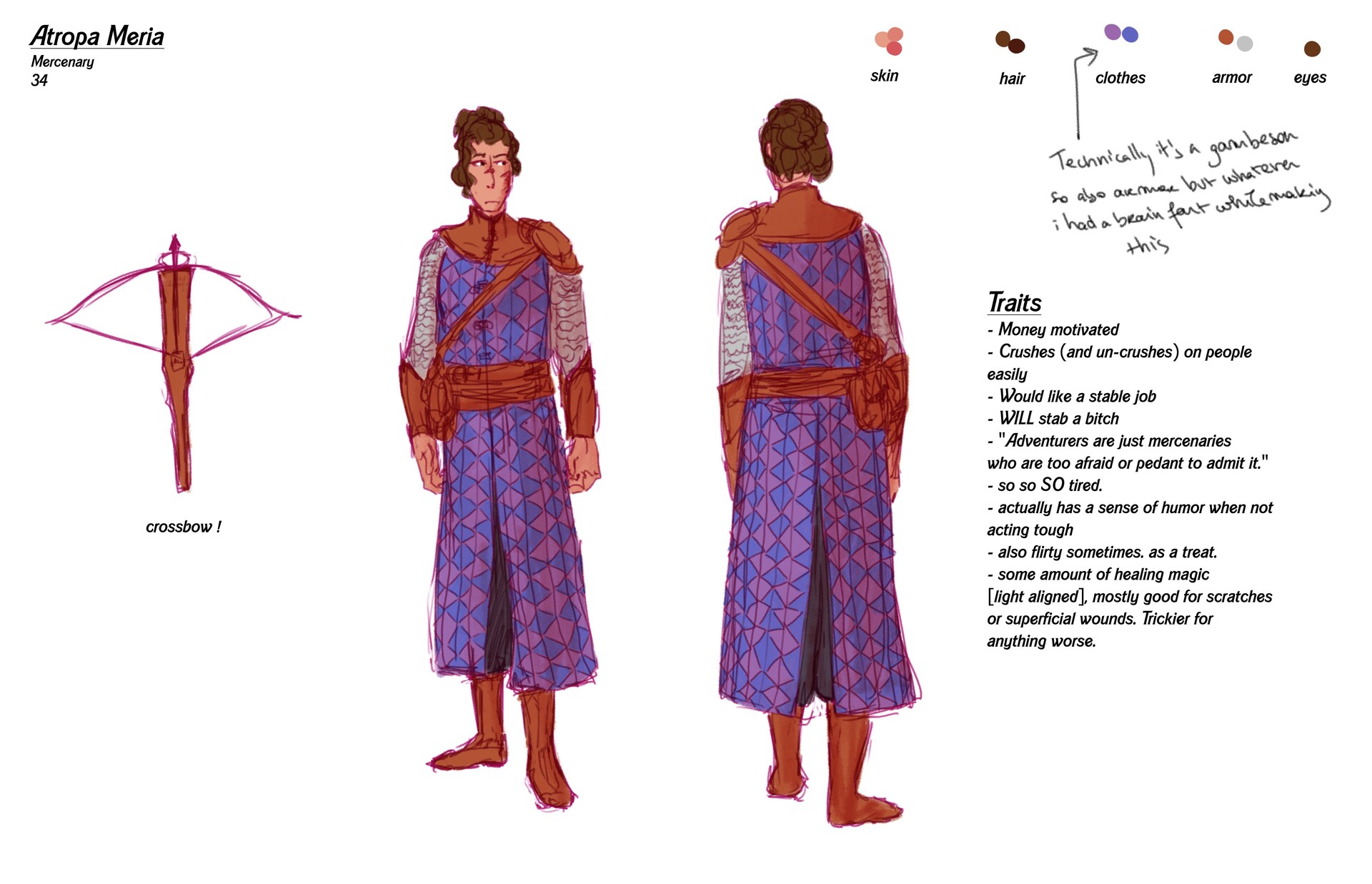 ArtStation - Character reference sheets - Atropa and Hélianthe