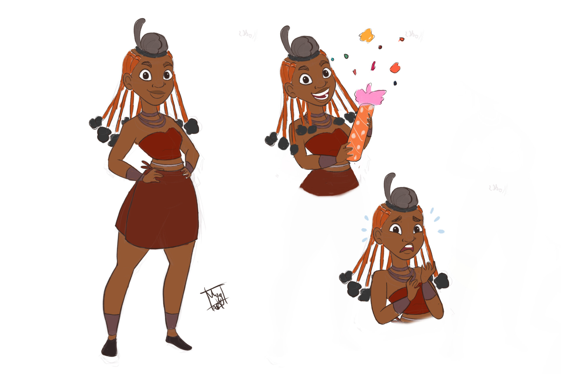 Fridah Maina - Video game Character Sketches