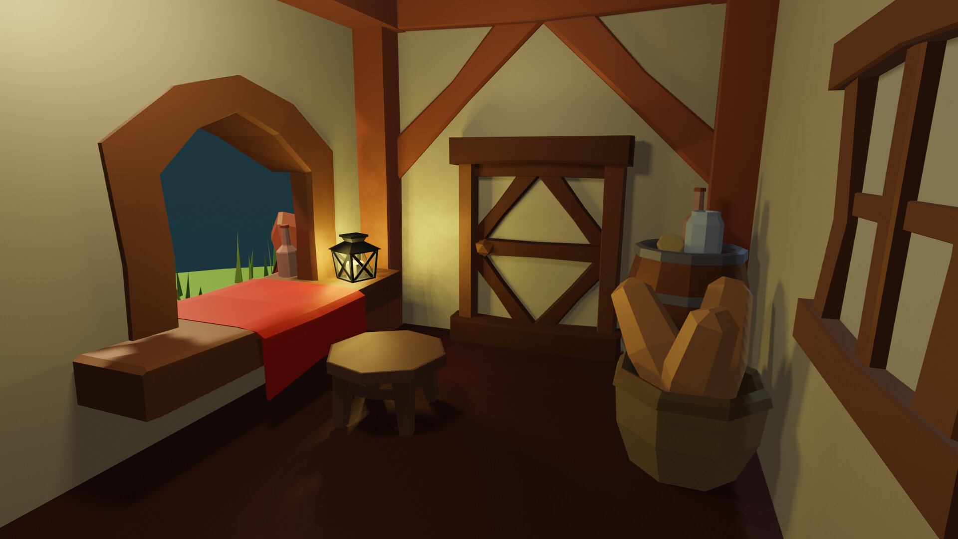 Andy Mirley - Stylized 3D Low Poly Bakery