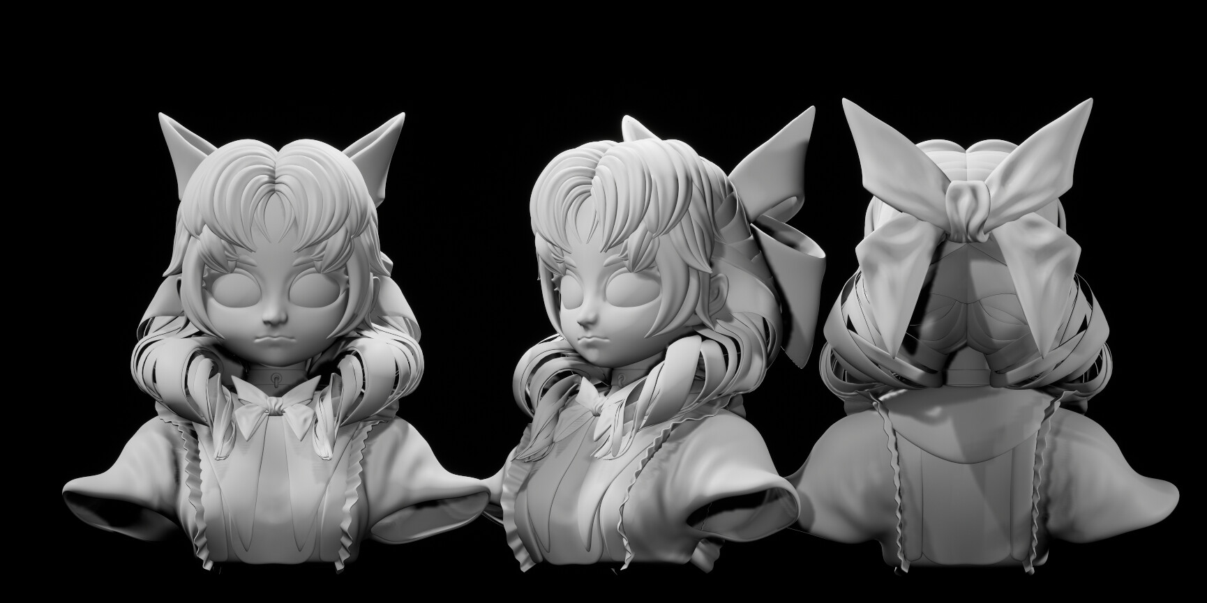 ArtStation - 3D character bust practice