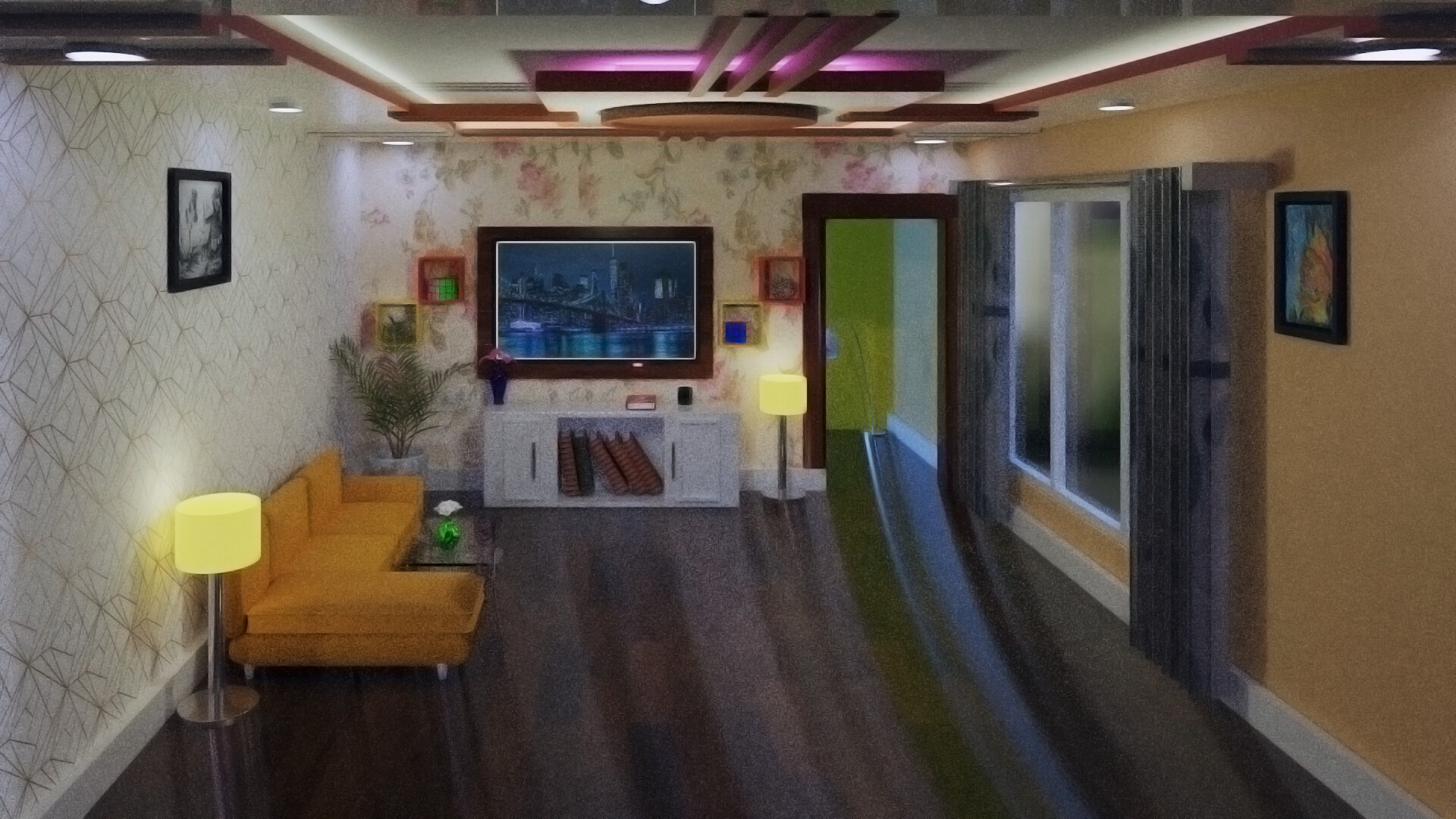 ArtStation - 3D Living Room Environment