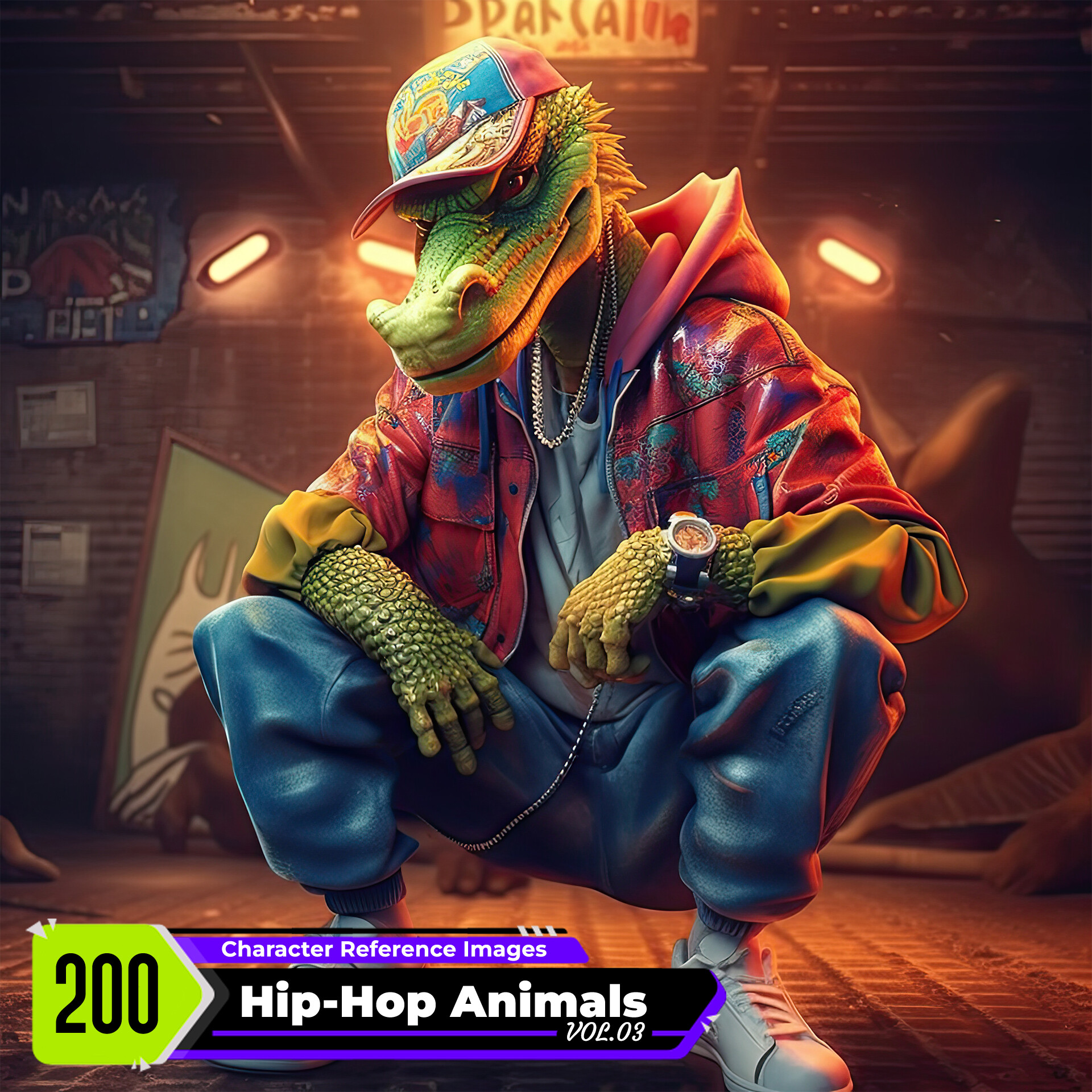 ArtStation - Hip-Hop Animals VOL.03 | 4K Reference Images