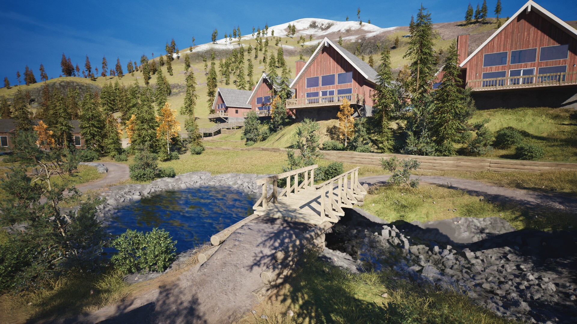 ArtStation - Mountain Resort - Level Design & Art Pass