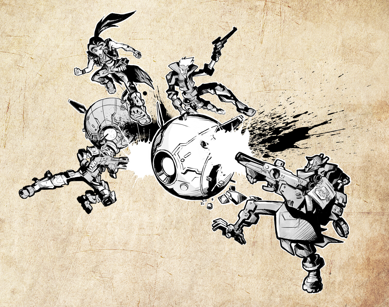 Max Davenport - Borderlands 3 - Marcus Intro Inks