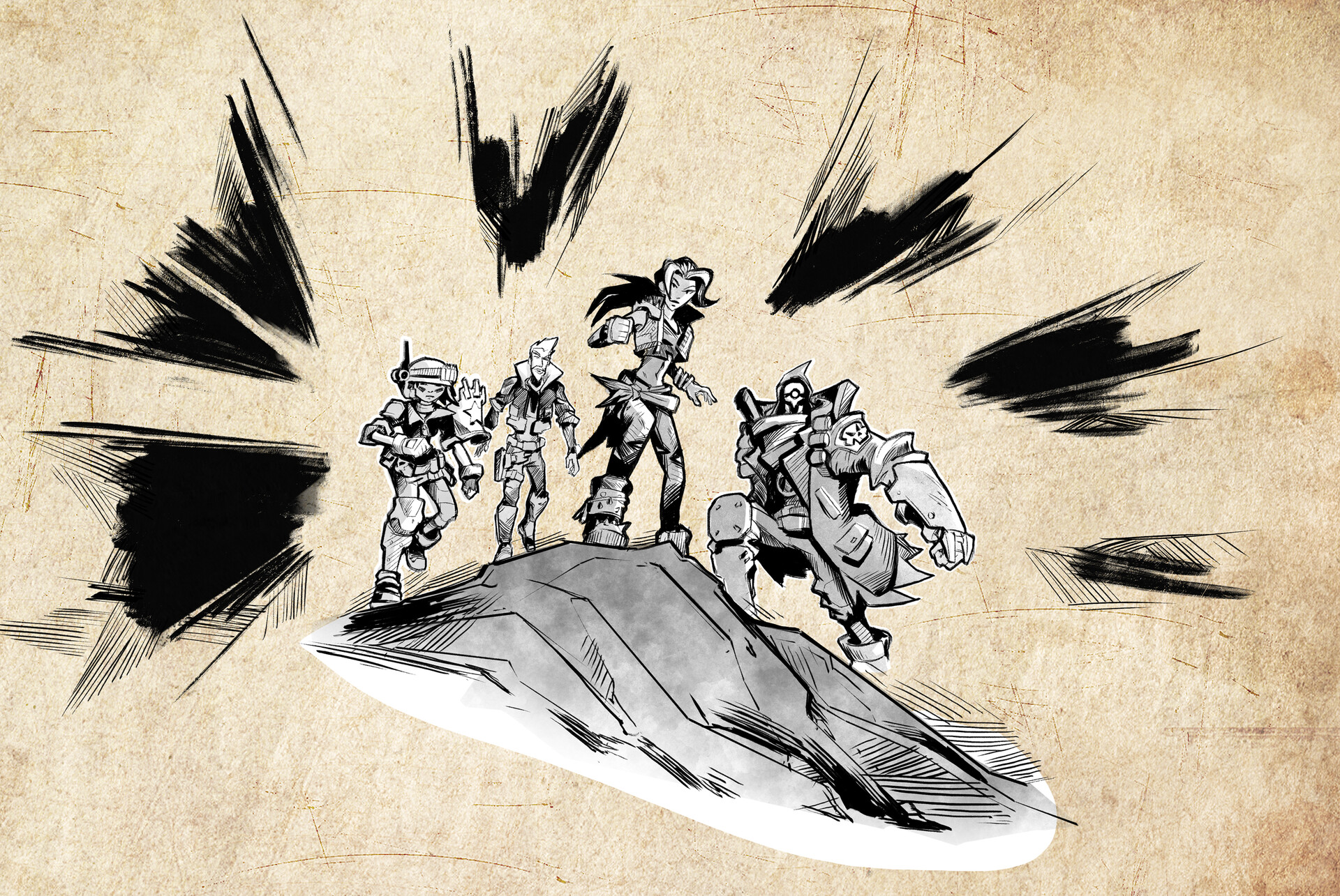 Max Davenport - Borderlands 3 - Marcus Intro Inks