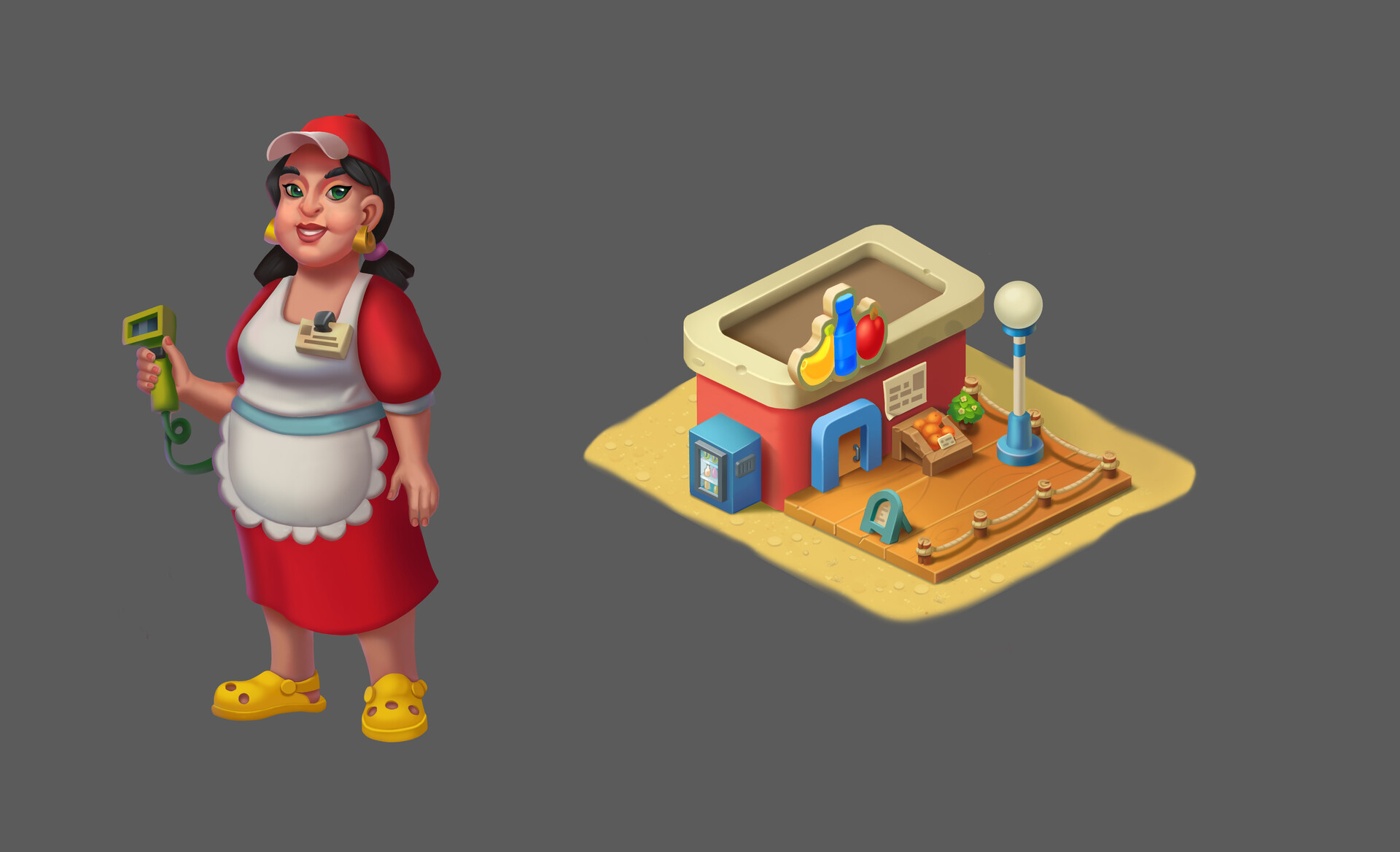 ArtStation - Character of a store worker