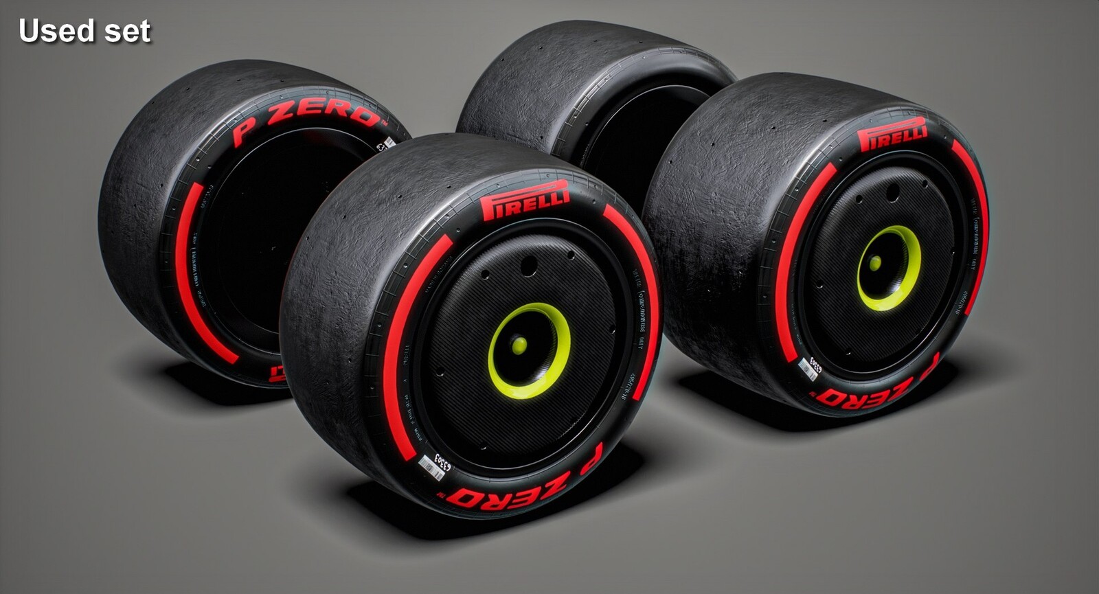 OpticalDreamSoft - Formula 1 Slick Wheels F1 Season 2023 PBR 3D model