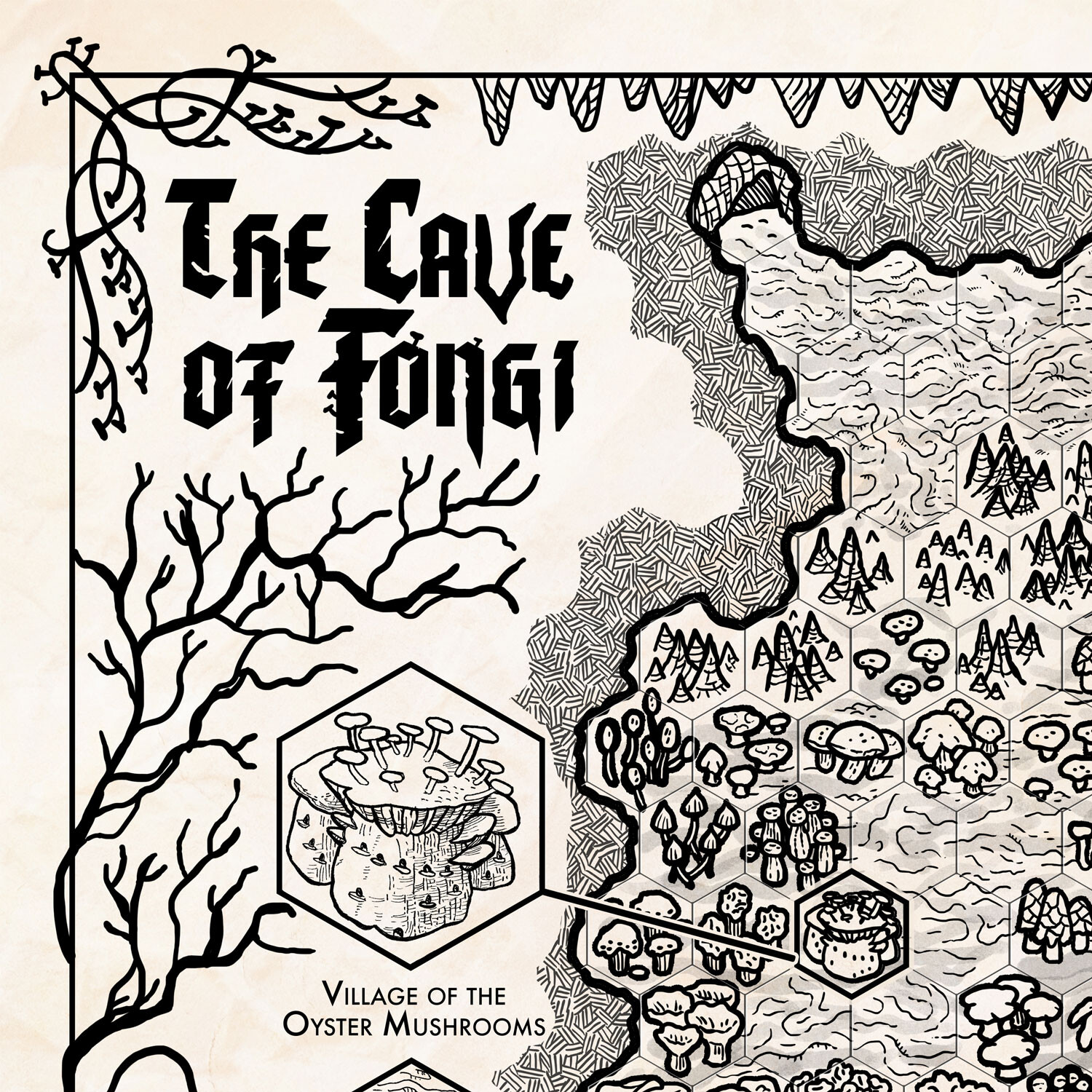 ArtStation - Fungi Cave and Underwater Dungeon - Map Commissions