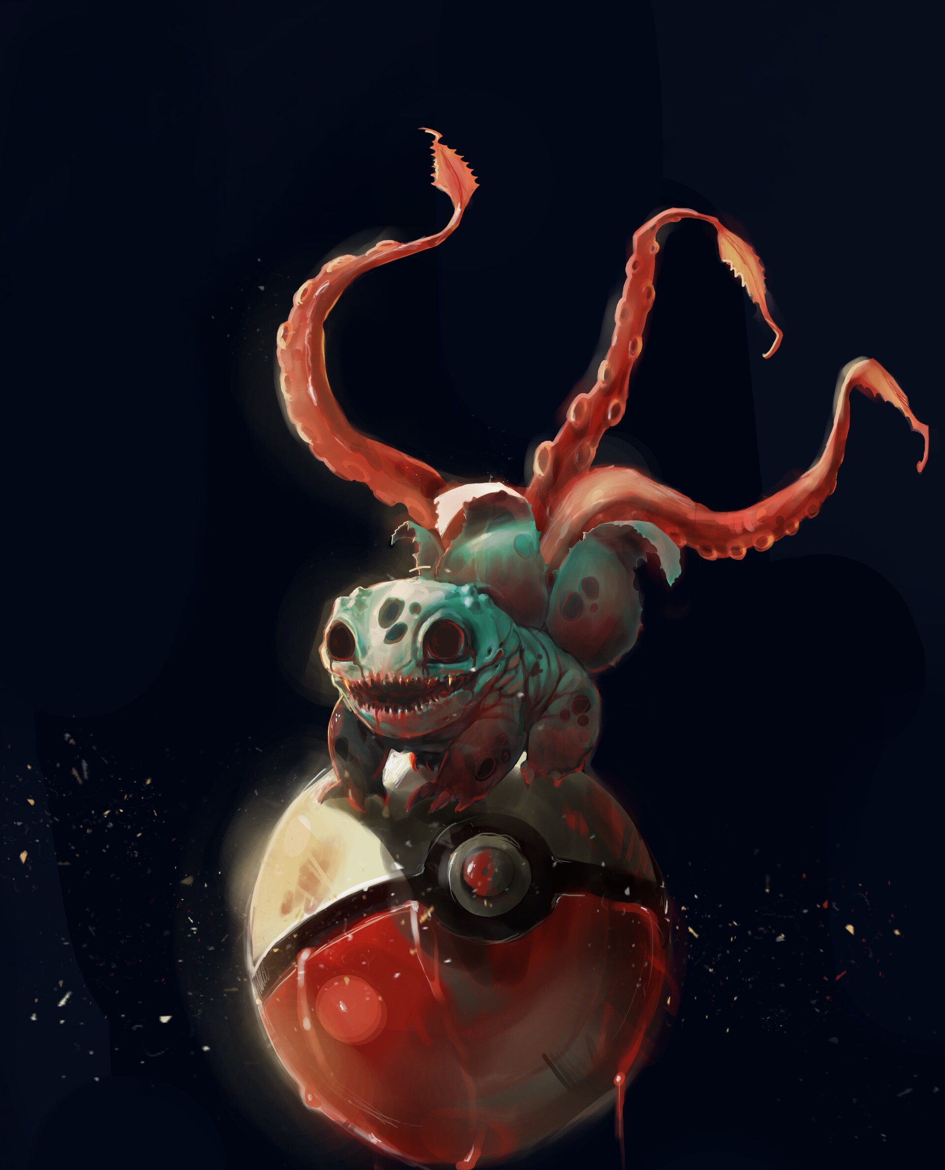 ArtStation - Undead Bulbasaur