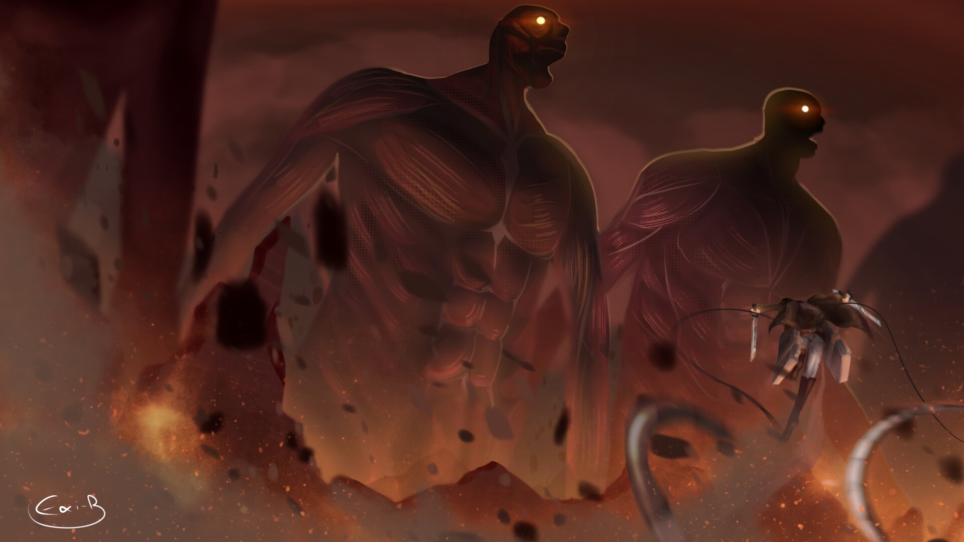 ArtStation - Rumbling illustration -AoT